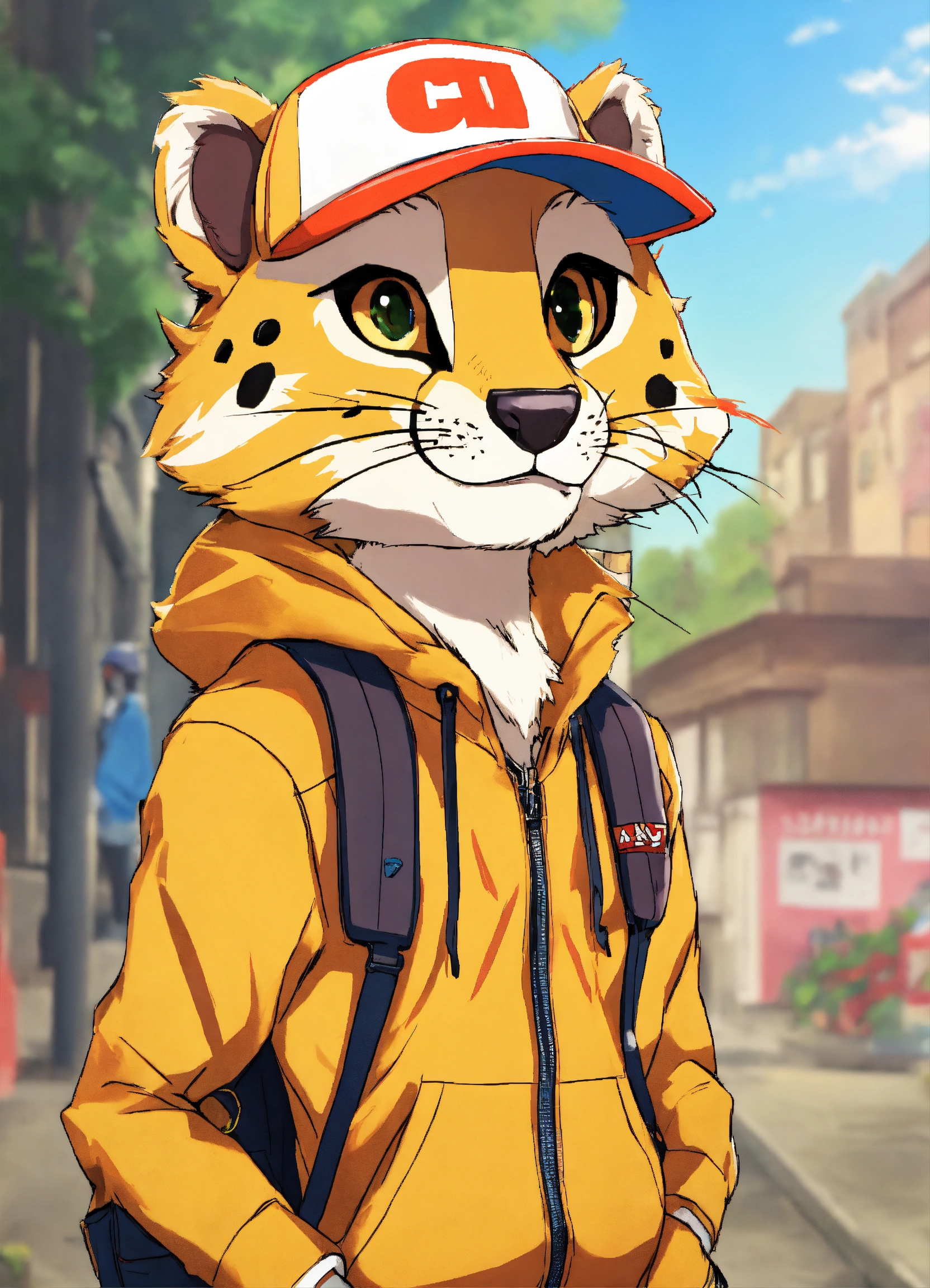Lexica - Chester the cheetah as anime