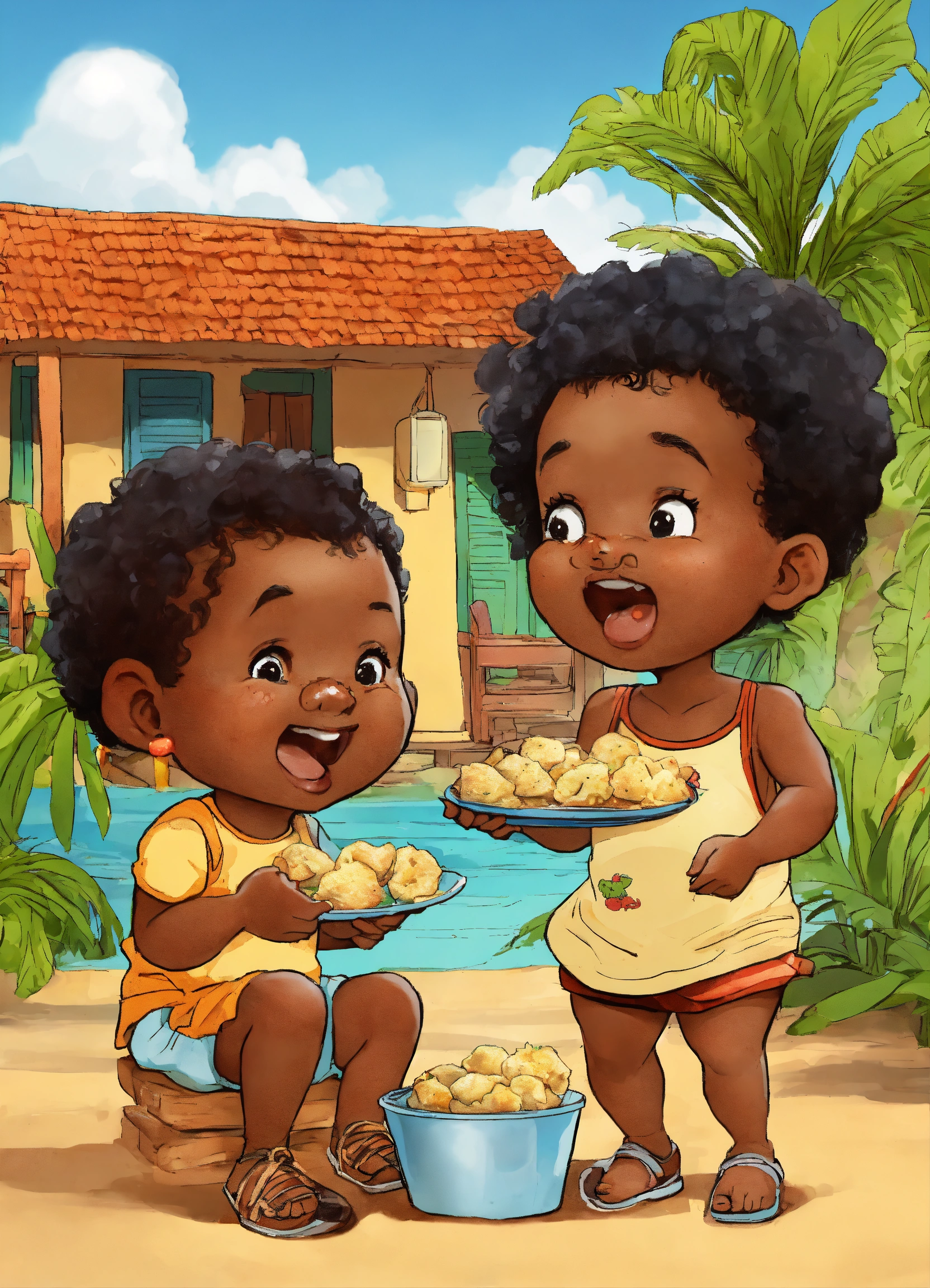 Lexica - A very funny cartoon of three Caribbean children who are 3 ...