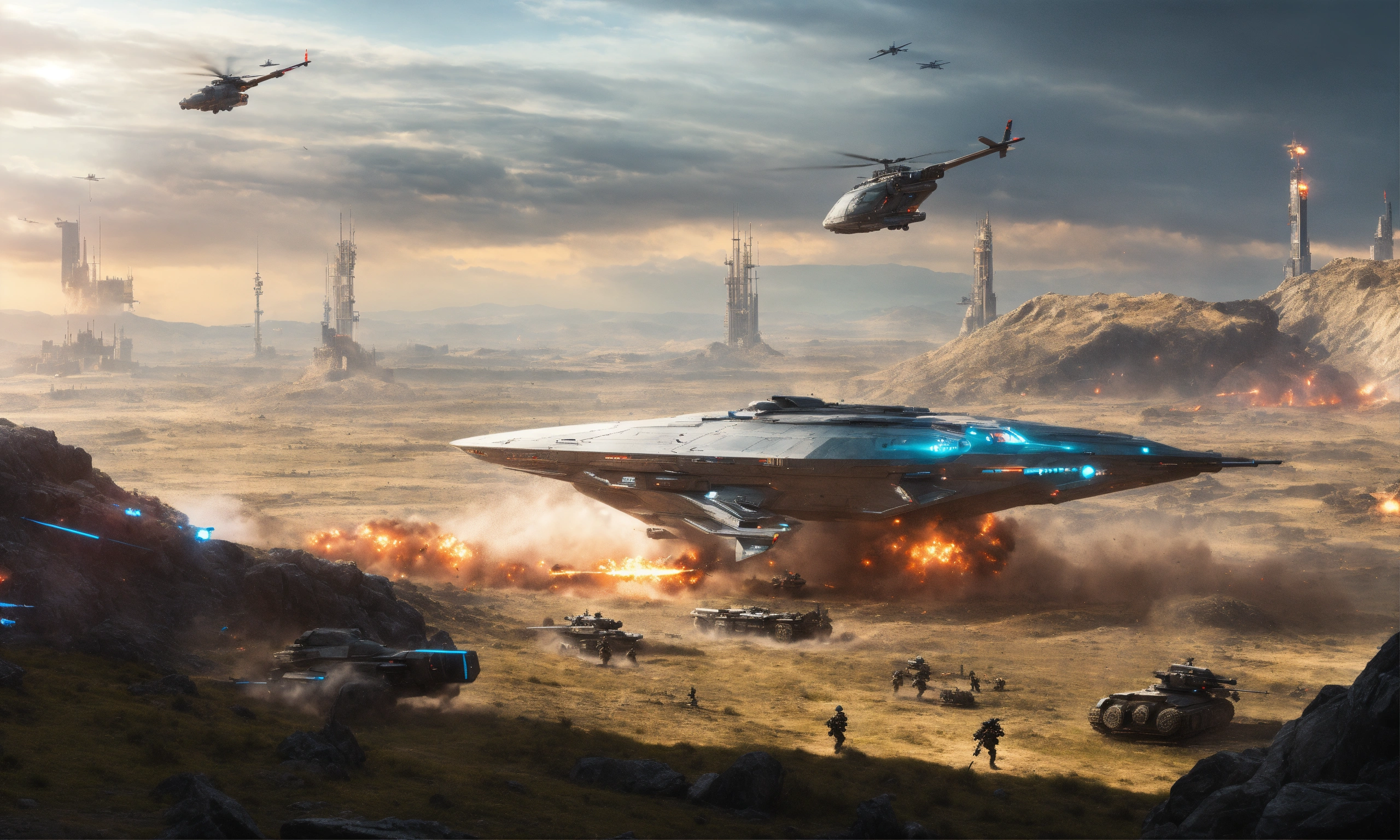 Lexica - Epic futuristic battlefield