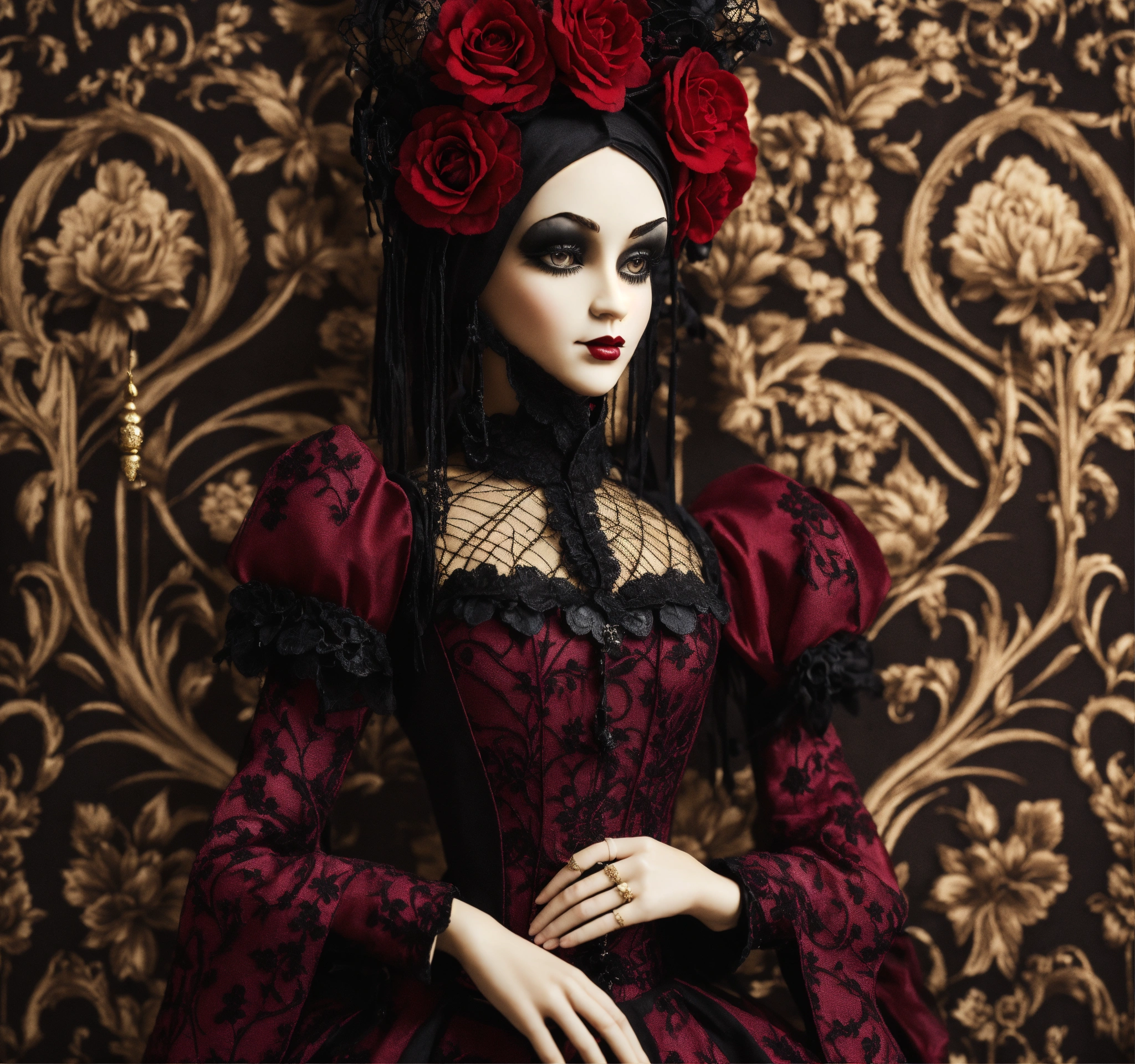 Lexica - Elaborate Gothic puppet that looks like an elegant and ...
