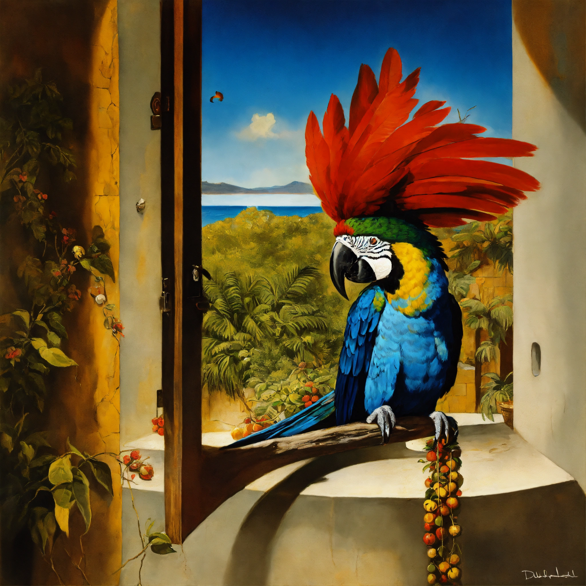 Lexica - True macaw of Puerto Rico painted by Salvador dali