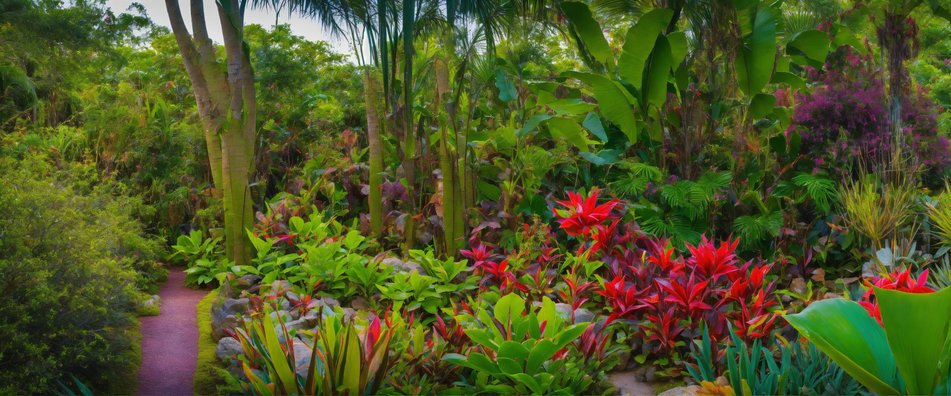 Lexica - Tropical jungle with native plants from Puerto Rico mixed with ...