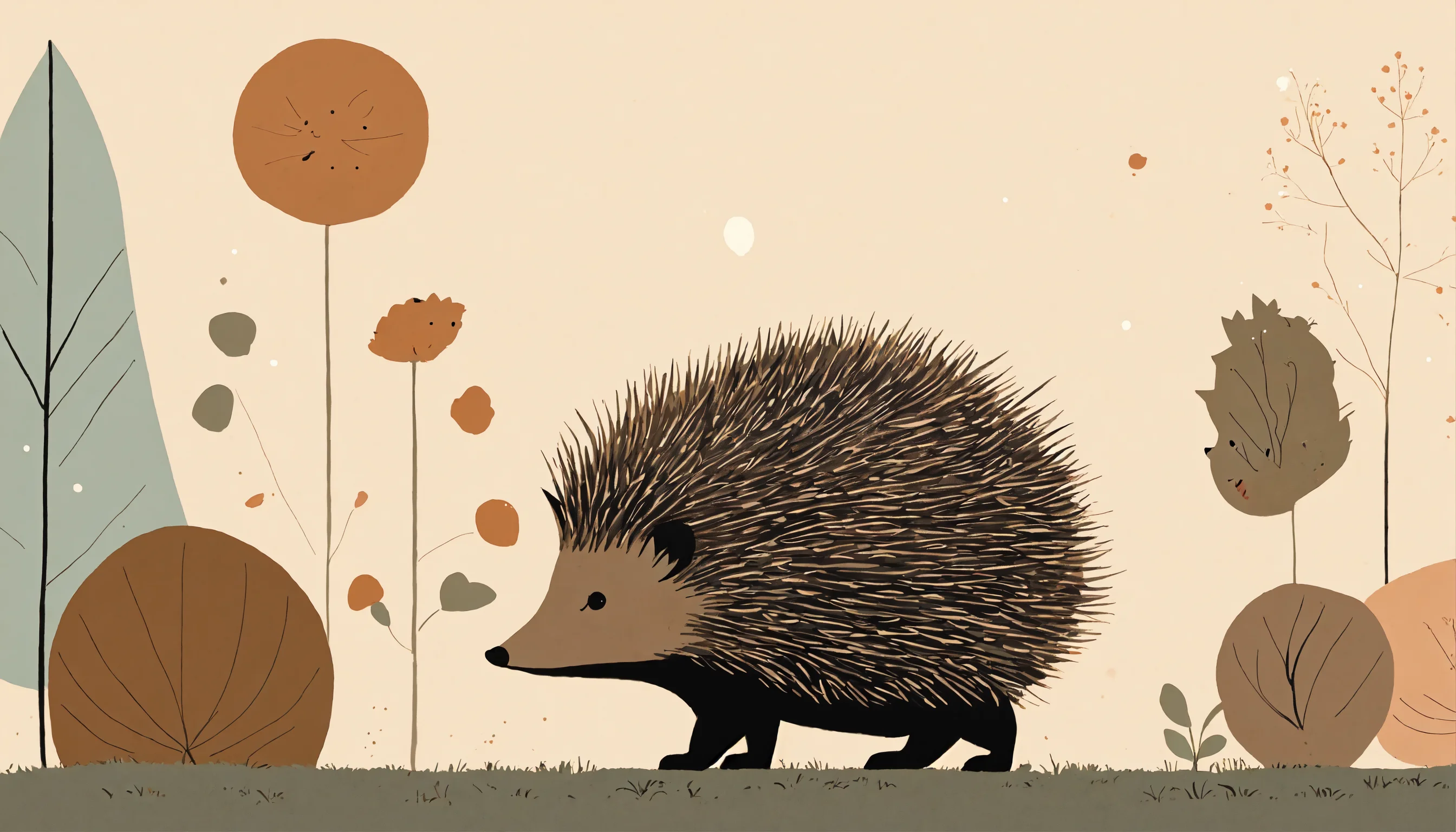 Lexica - A cute minimalistic simple hedgehog side profile Clipart ...