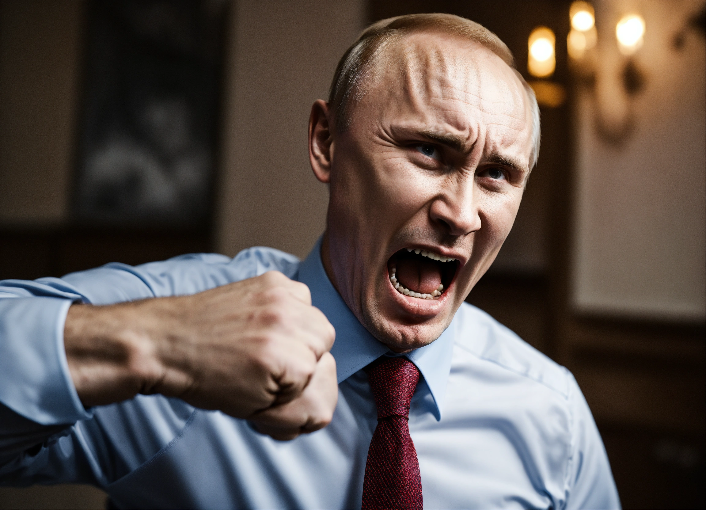 Lexica - Angry frustrated white male, putin, face pulled with anger ...