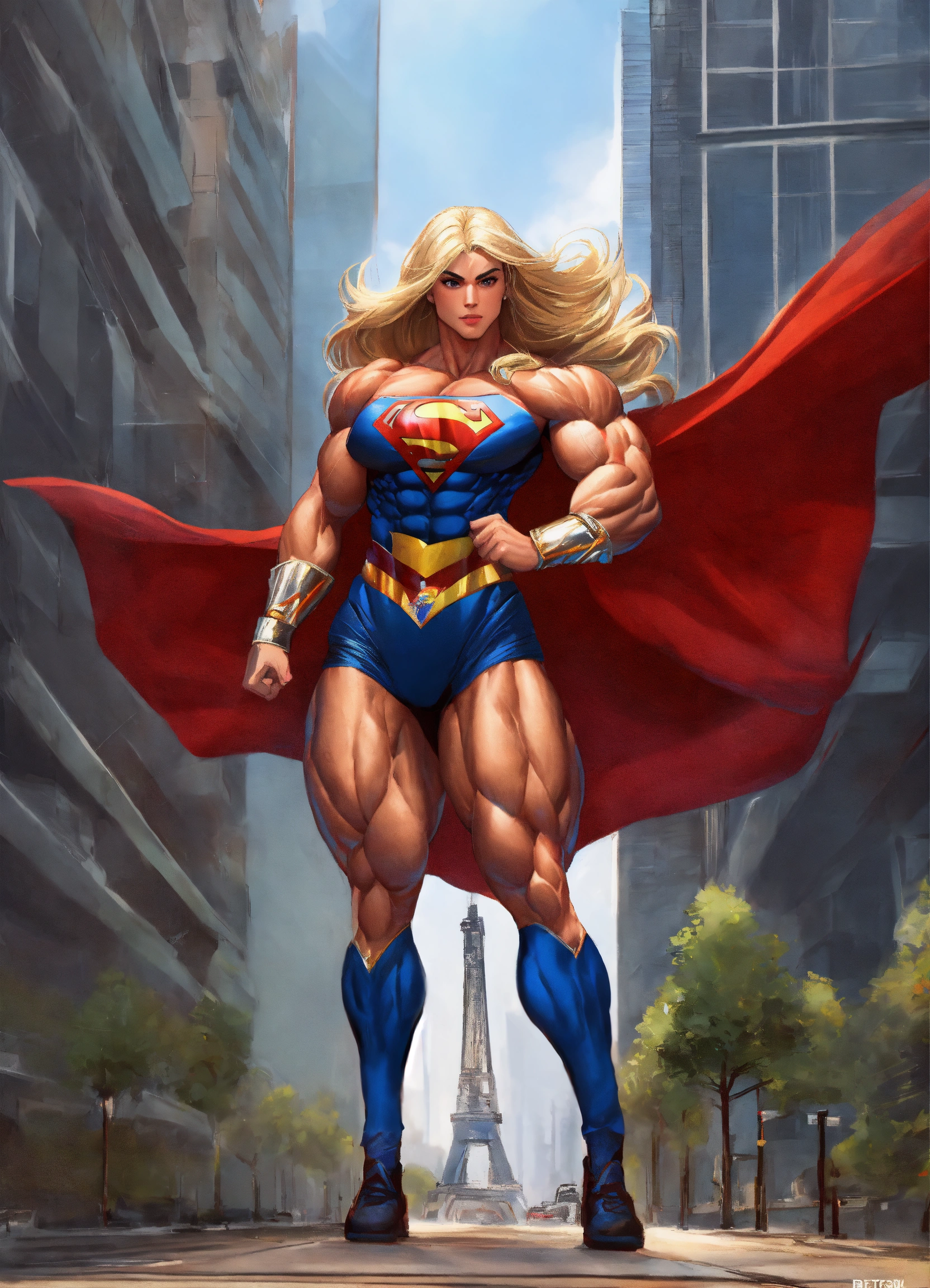 Lexica - Super (((muscular))) supergirl. Super biseps. Super deltoids. (((Bodybuilder body))).