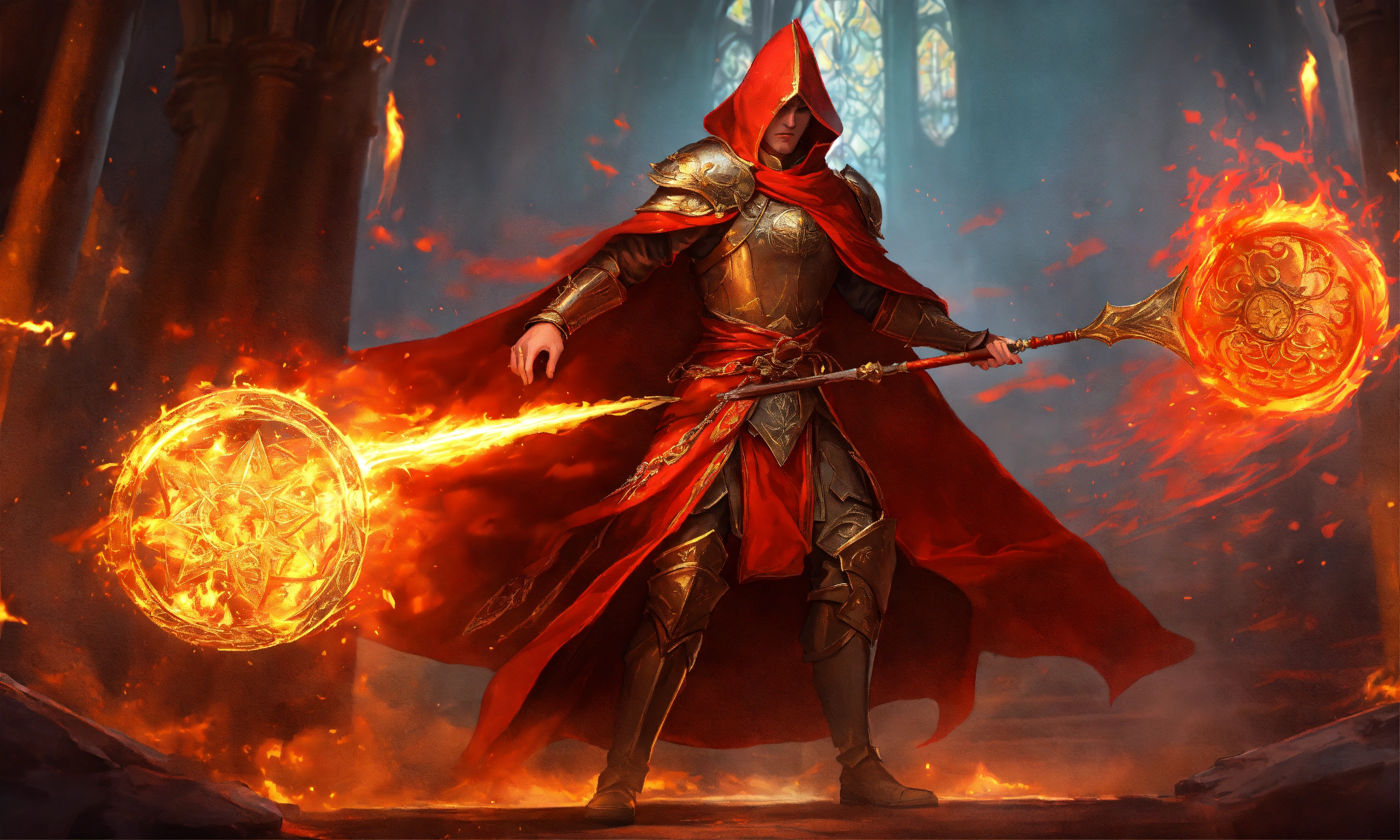 Lexica - Fire shield, shield made of flames, magical shield, magical ...