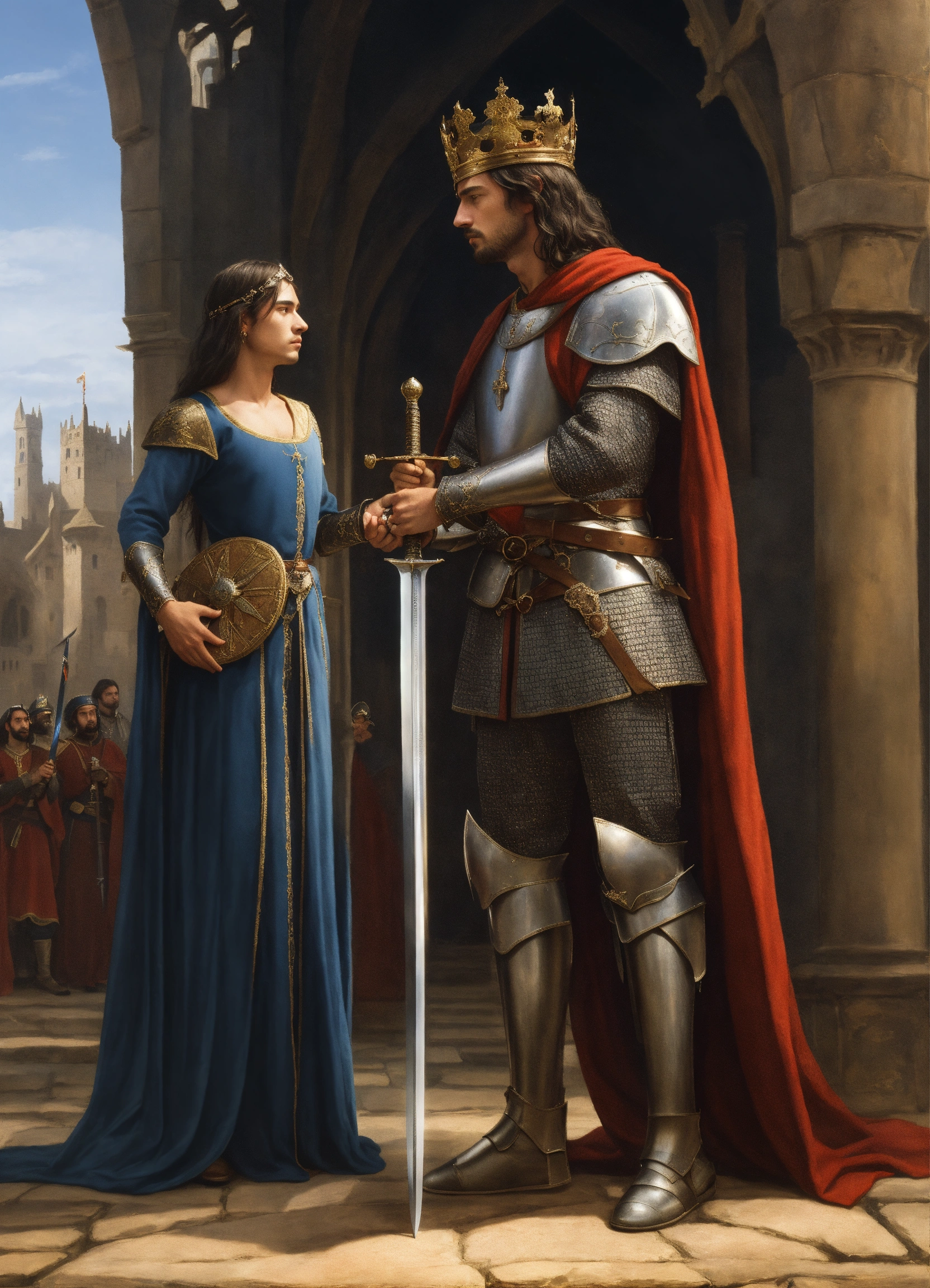 Lexica - In the medieval, the king is around 50 years old, standing ...