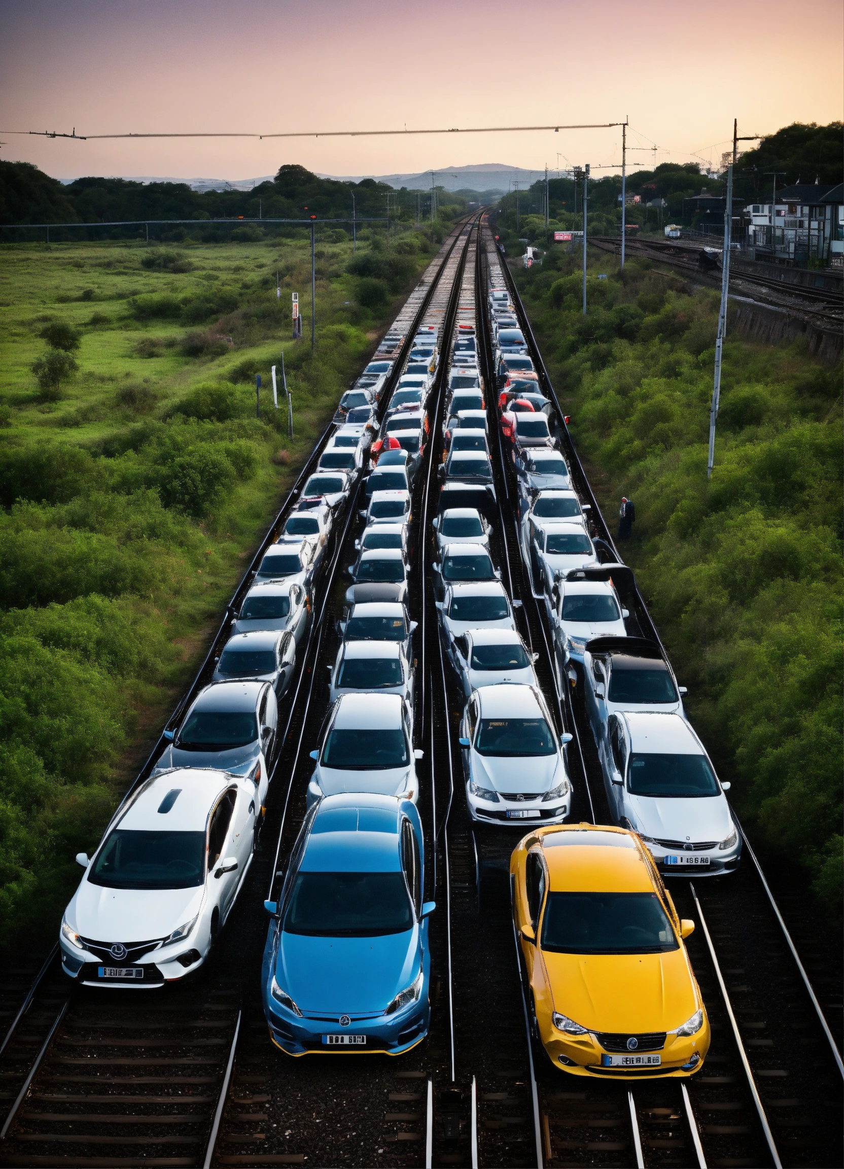 Lexica - Car on car up to 10 cars on rail track