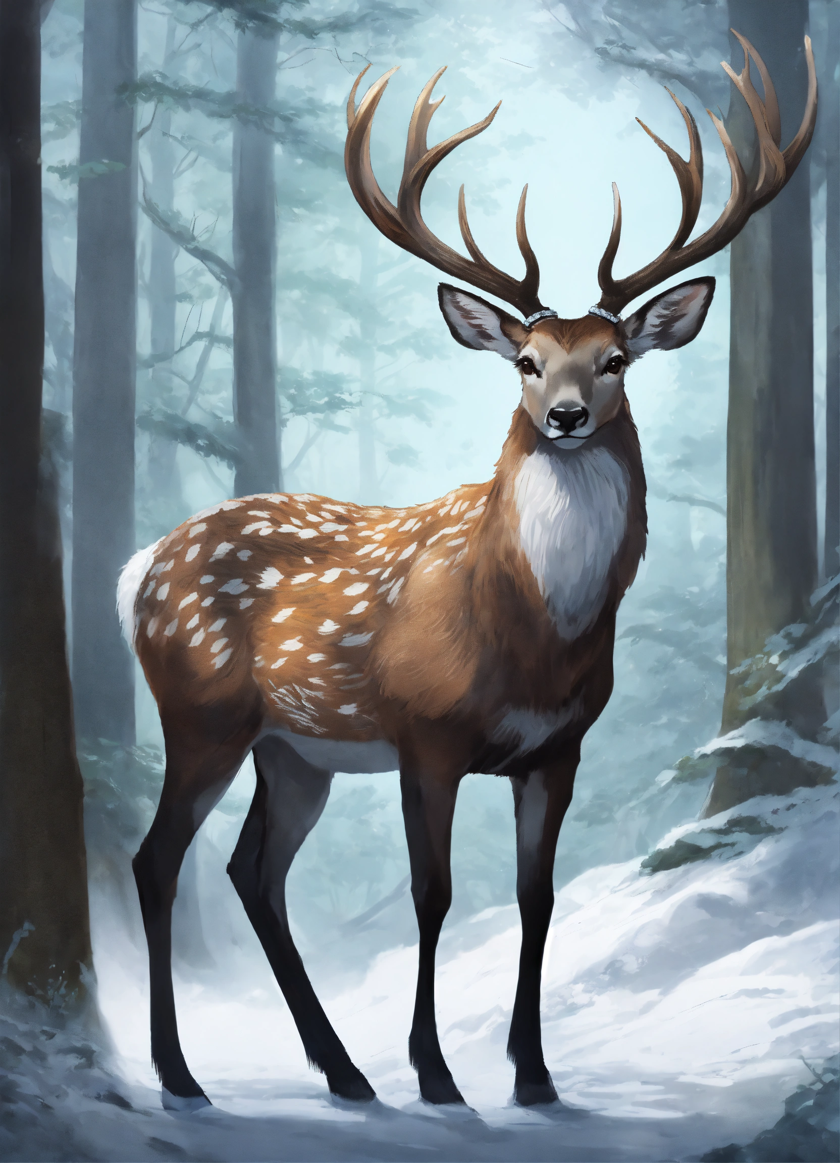 Lexica - D&D illustratrion of a new deer species from an enchanted ...