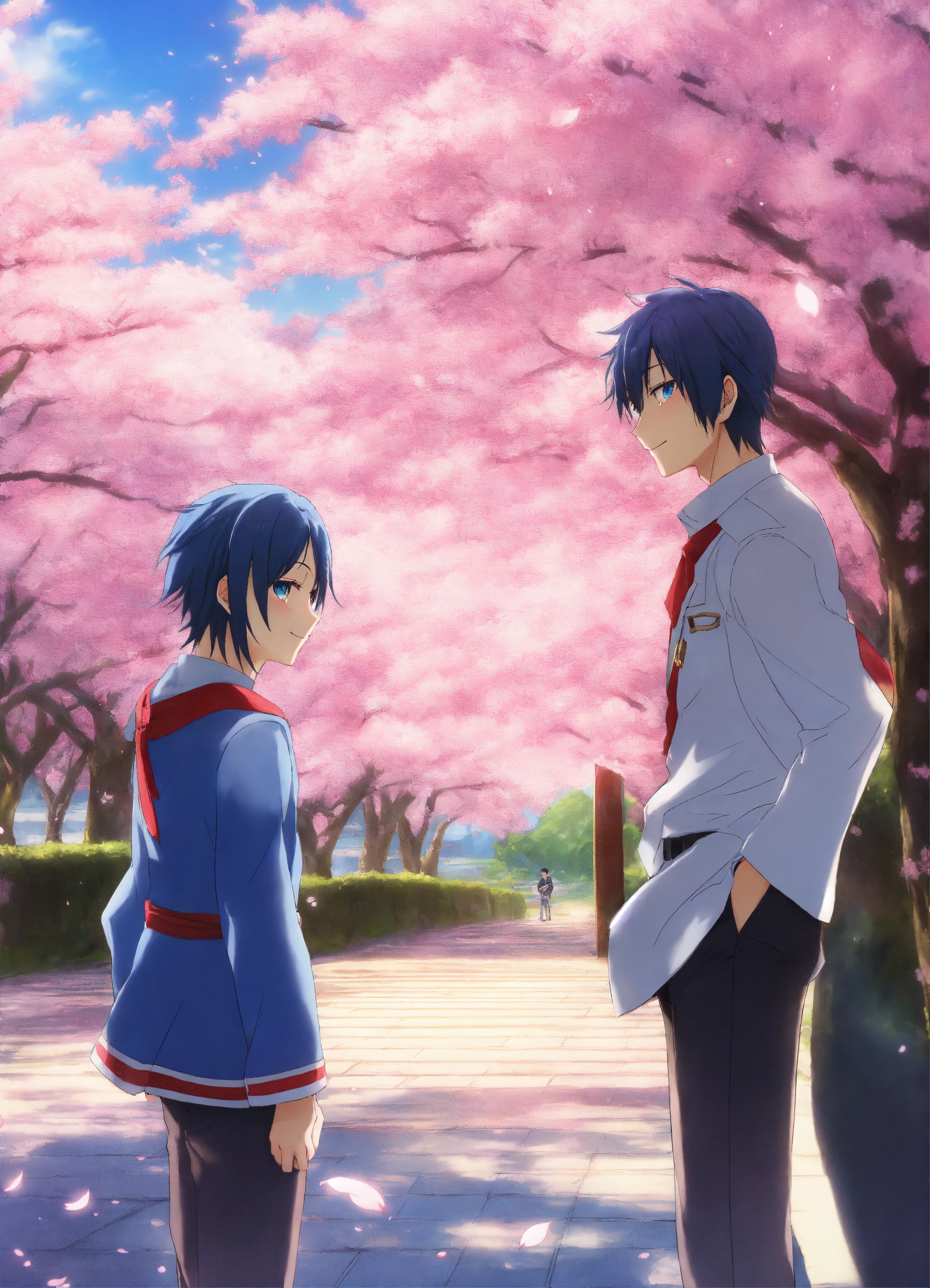 Lexica - Hikari's eyes sparkle as she invites Kaito to watch cherry ...