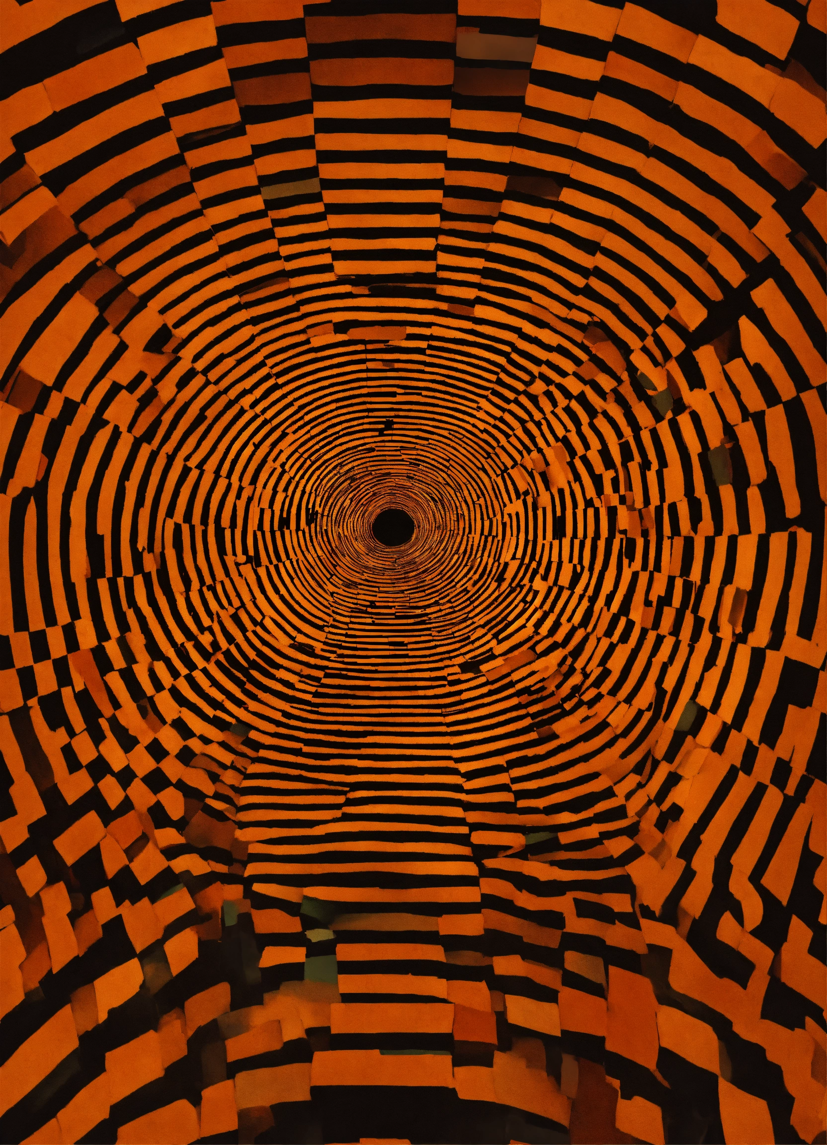 Lexica - An optical illusion with a central focus.