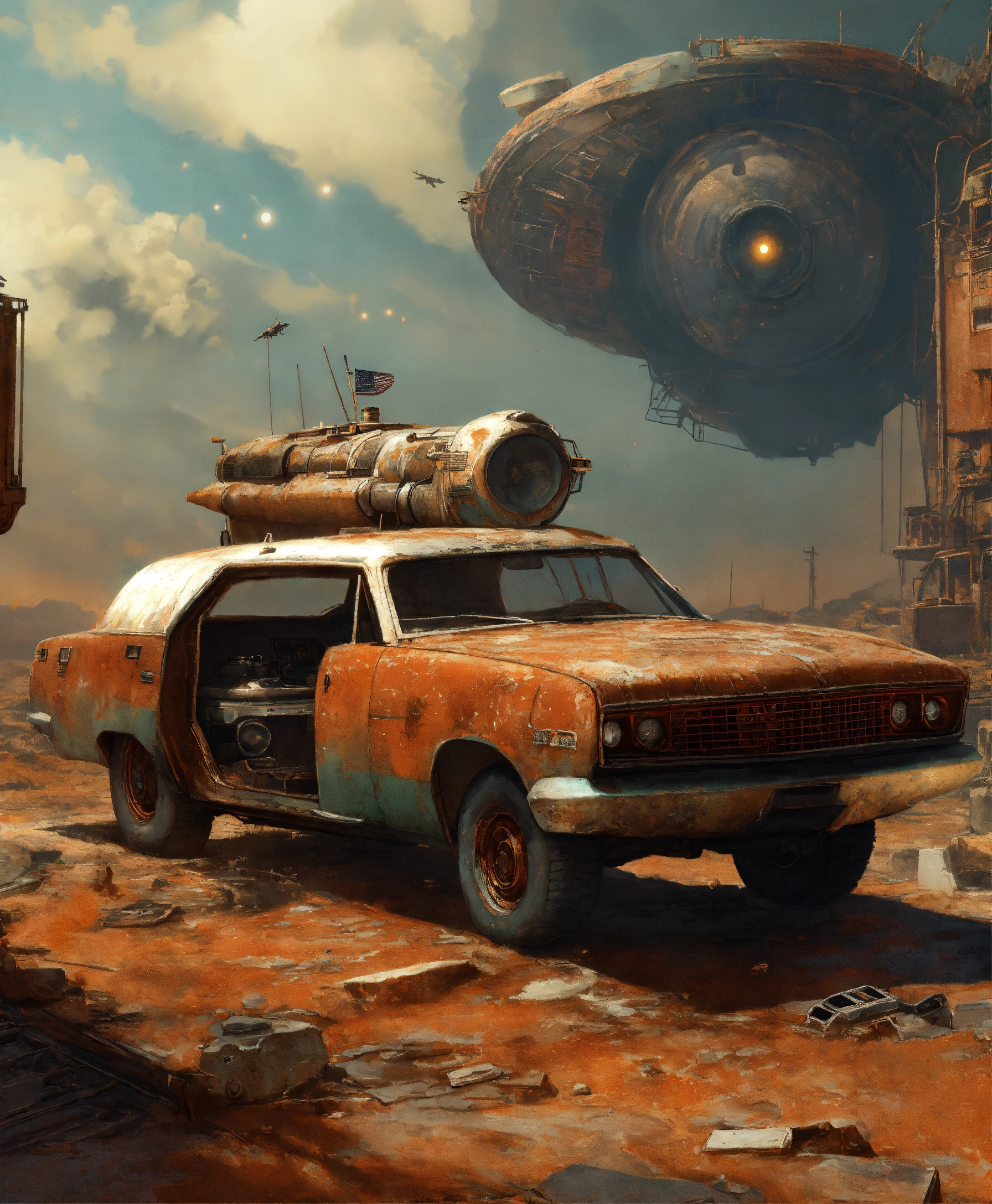 Lexica - An astro cruiser in a nuclear fallout, natural rust and grime ...