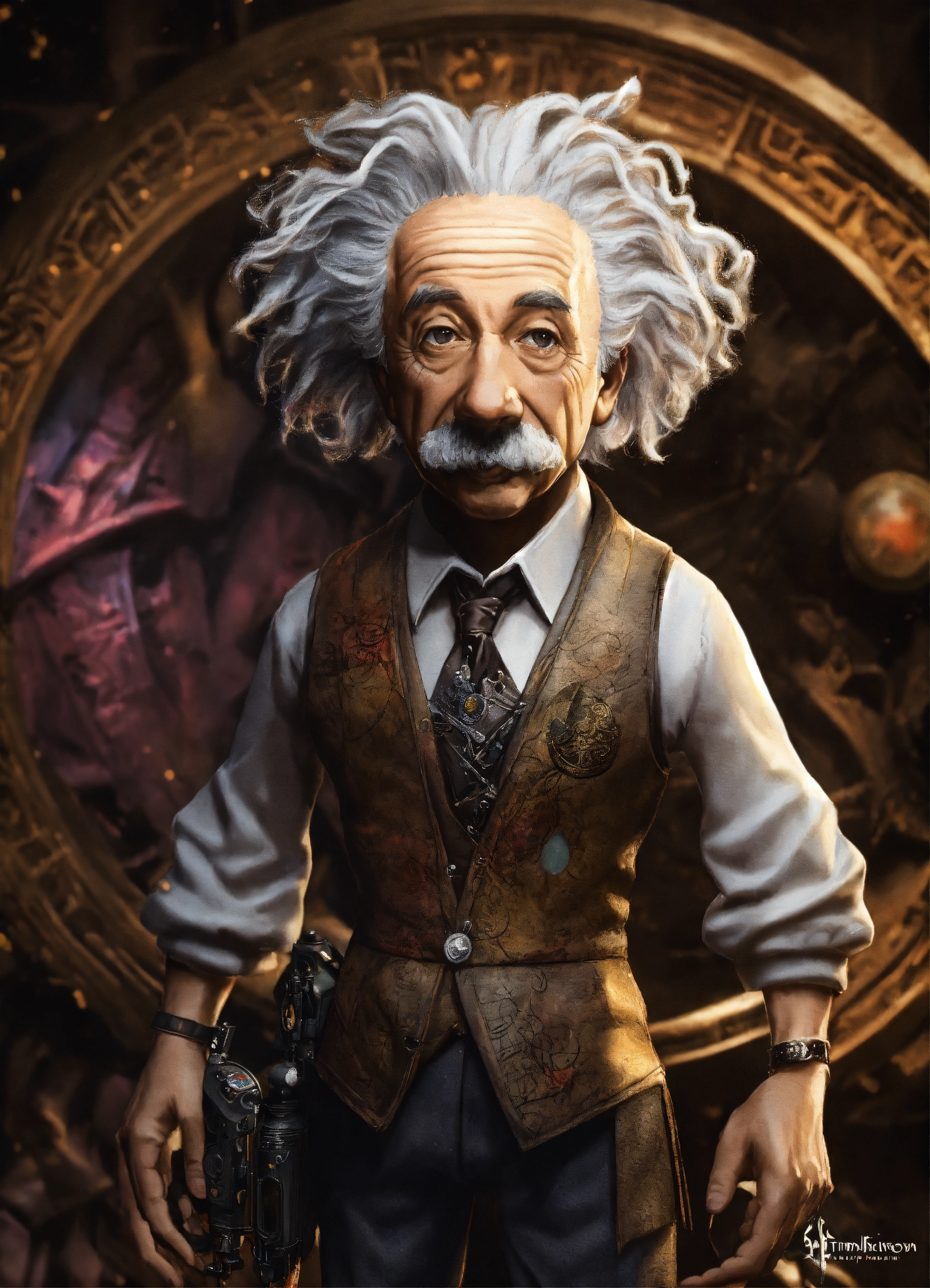 Lexica - Albert Einstein as a tim Burton mortal kombat character ...