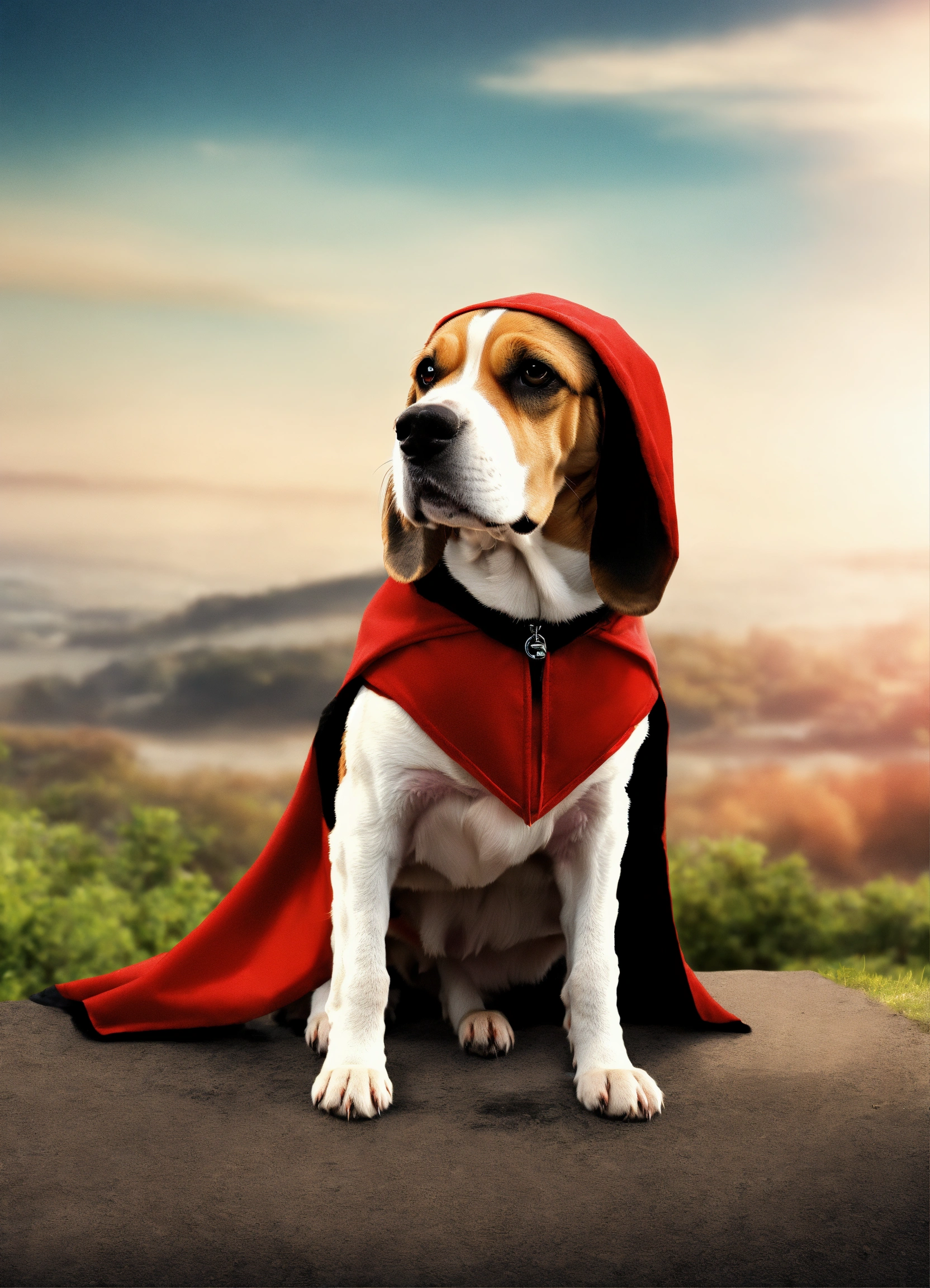 Lexica - I would like a manga style cartoon of a beagle super hero with ...