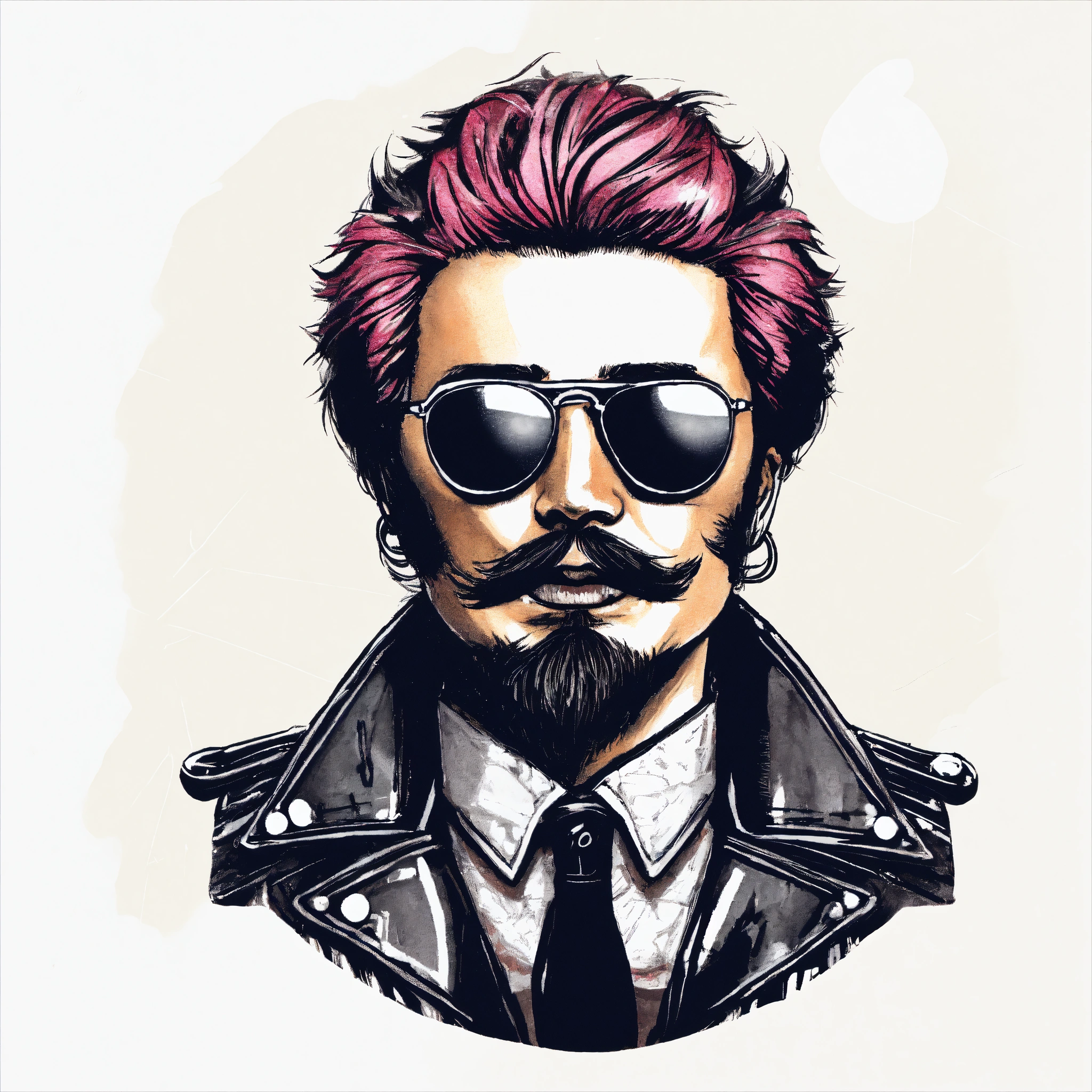 Lexica - Illustration of a cool Rosa Luxemburgo in a rocker avatar ...