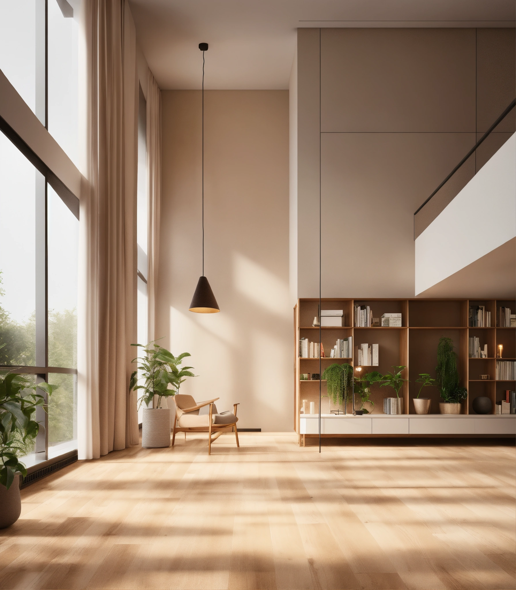 Lexica - Generate a highly realistic image of a completely empty room ...