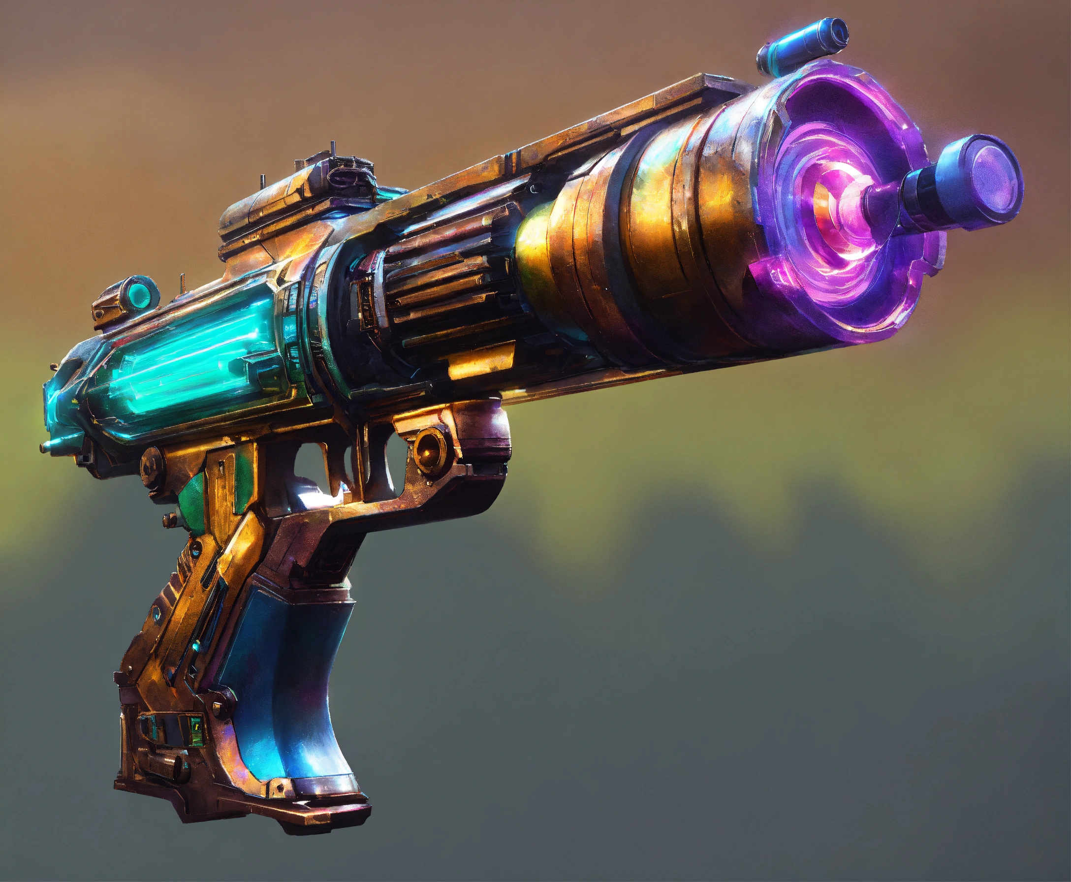 Lexica - A side-view of an unstable mysterious element powered blaster ...