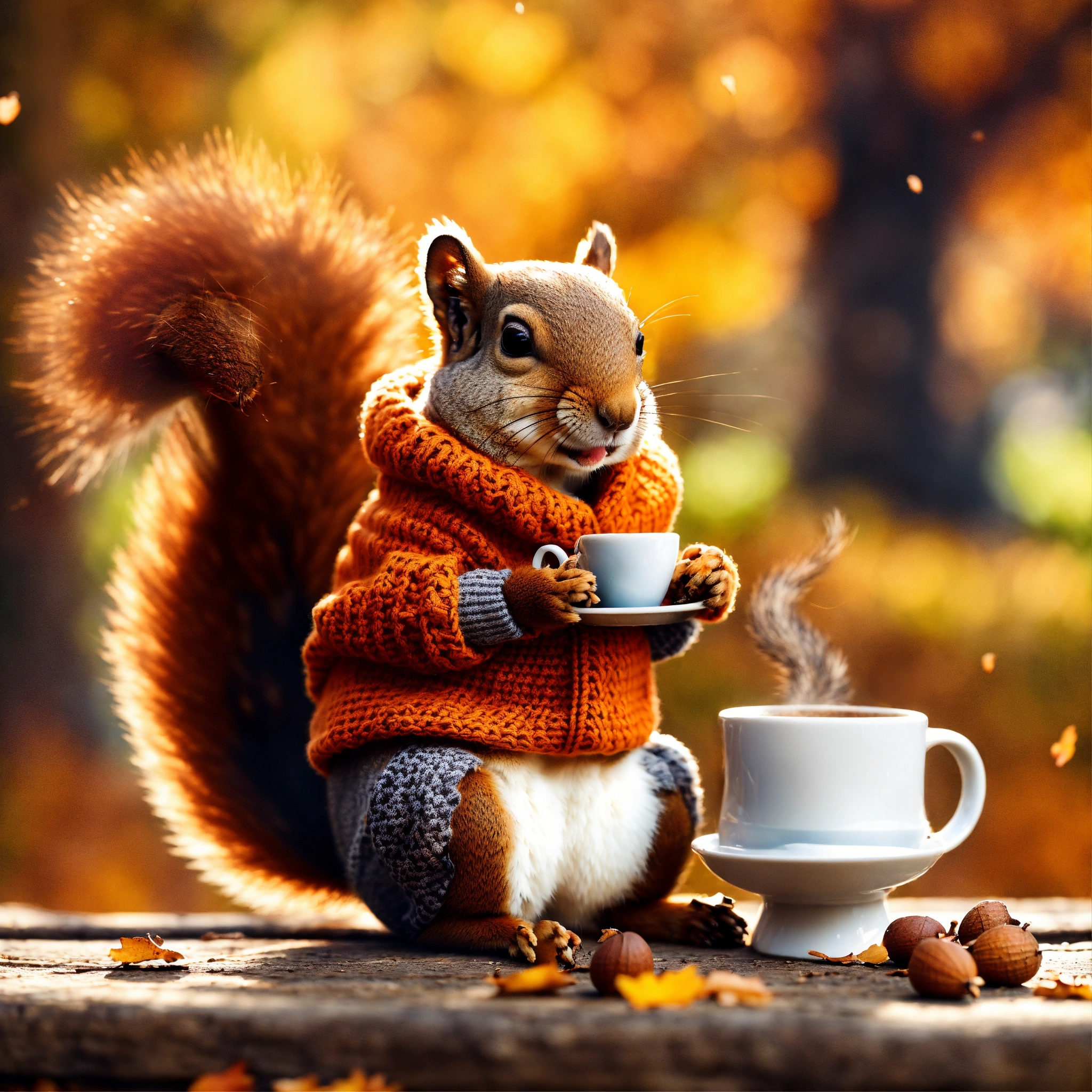 Lexica - Create a photo-realistic photography image of a squirrel in a ...
