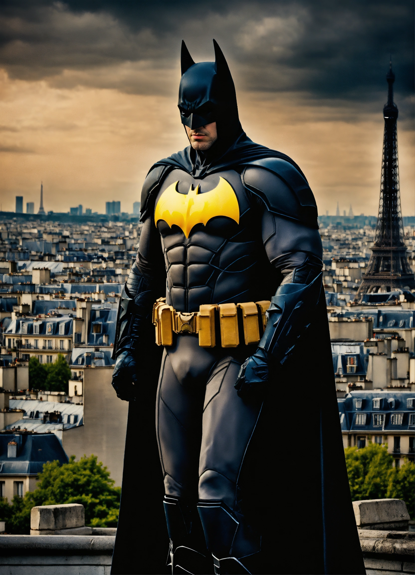 Lexica - Syborg batman,background,paris city