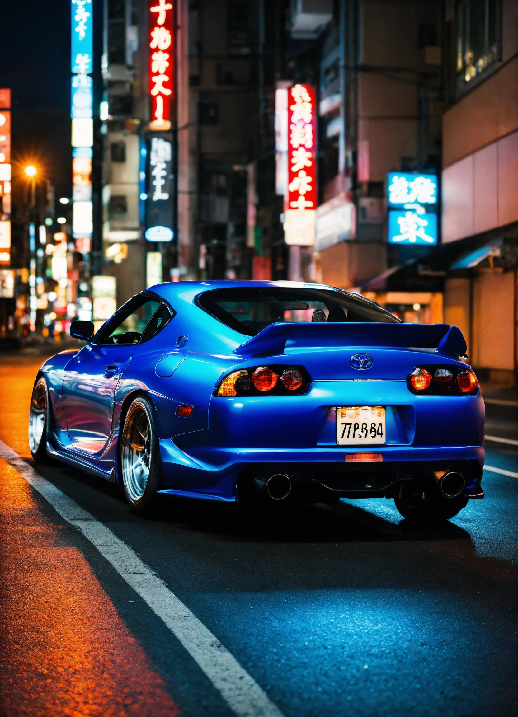 Lexica - Toyota Supra mk4, Osaka, night city, neon, neon light, pro ...