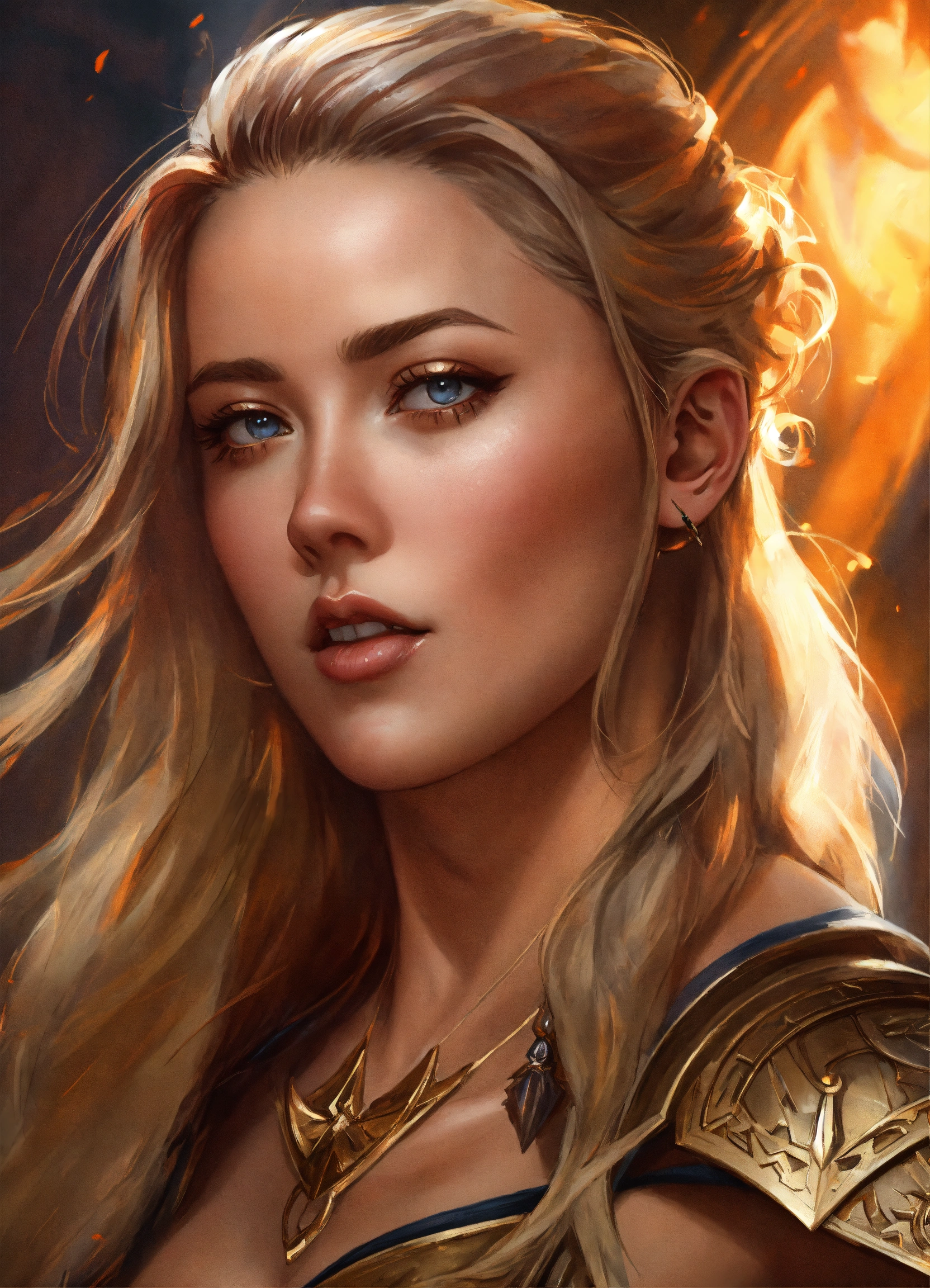 Lexica - Amber heard, amazon valkyrie athena, d & d, fantasy, portrait ...