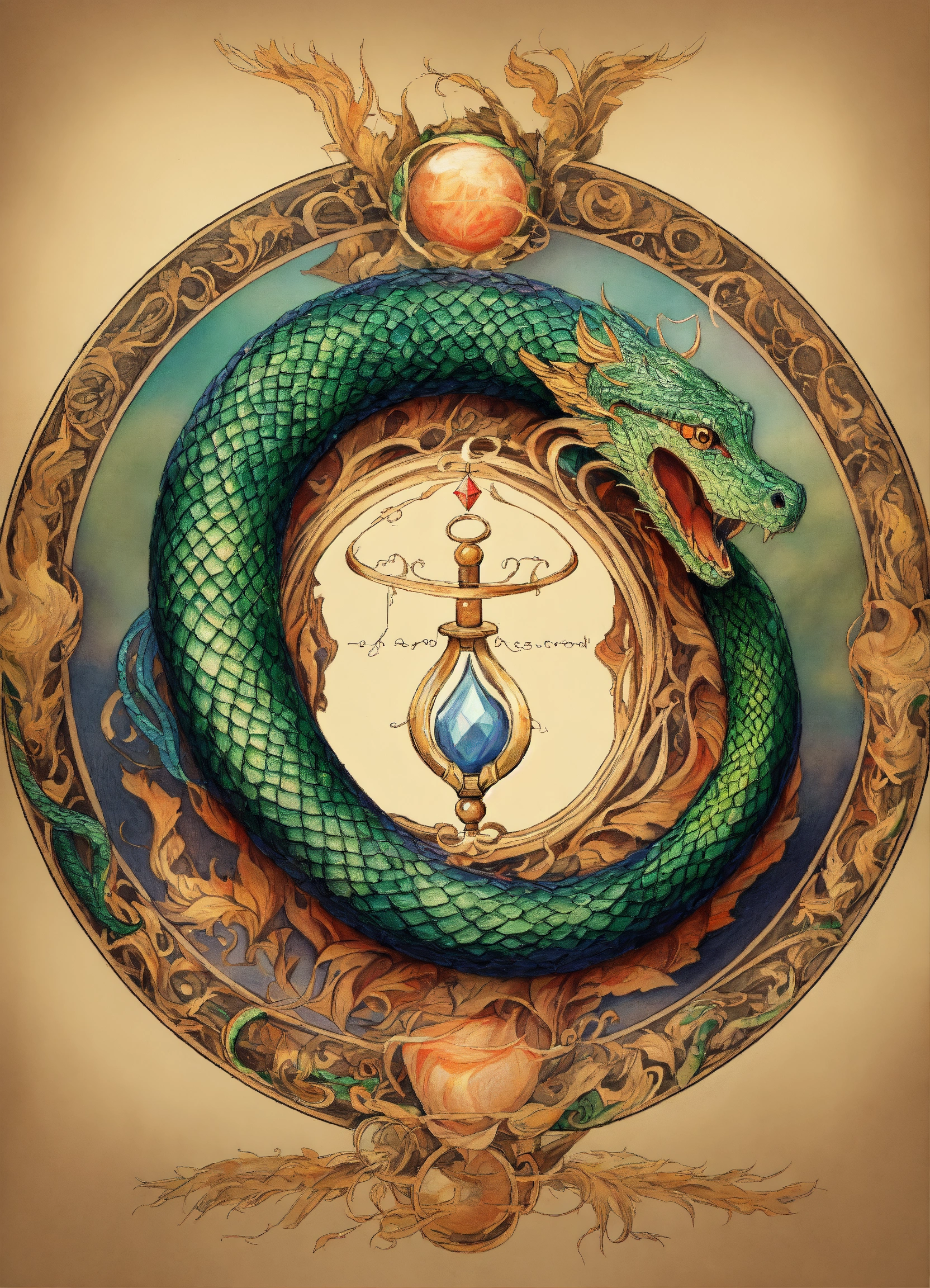 Lexica - The ancient symbol of the serpent that bites its tail ...