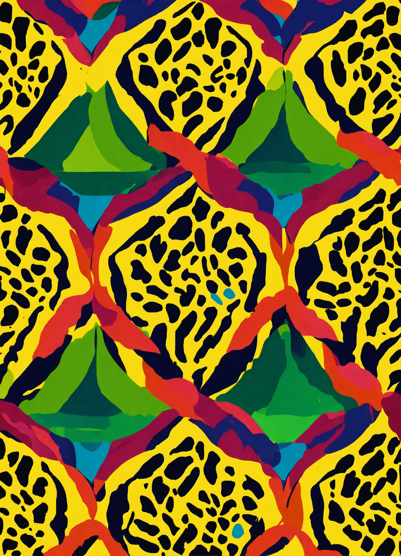 Lexica - Pattern of animal print in vibrant hues