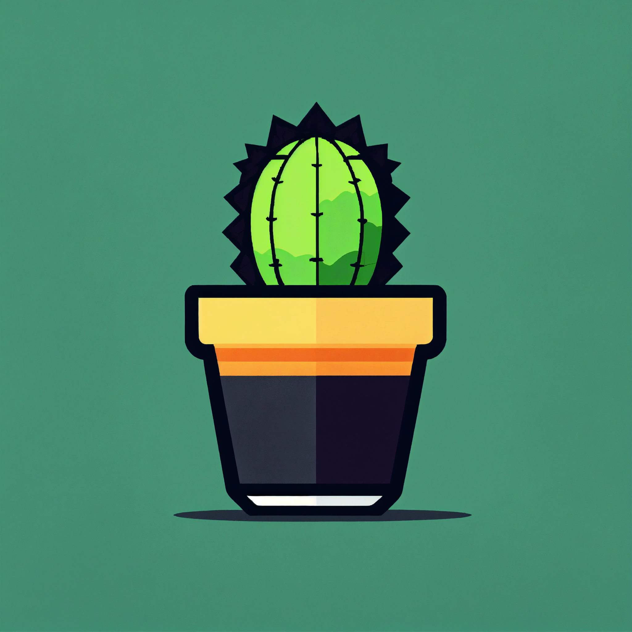 Lexica - Square flat design logo, materialistic icon style, flat style ...