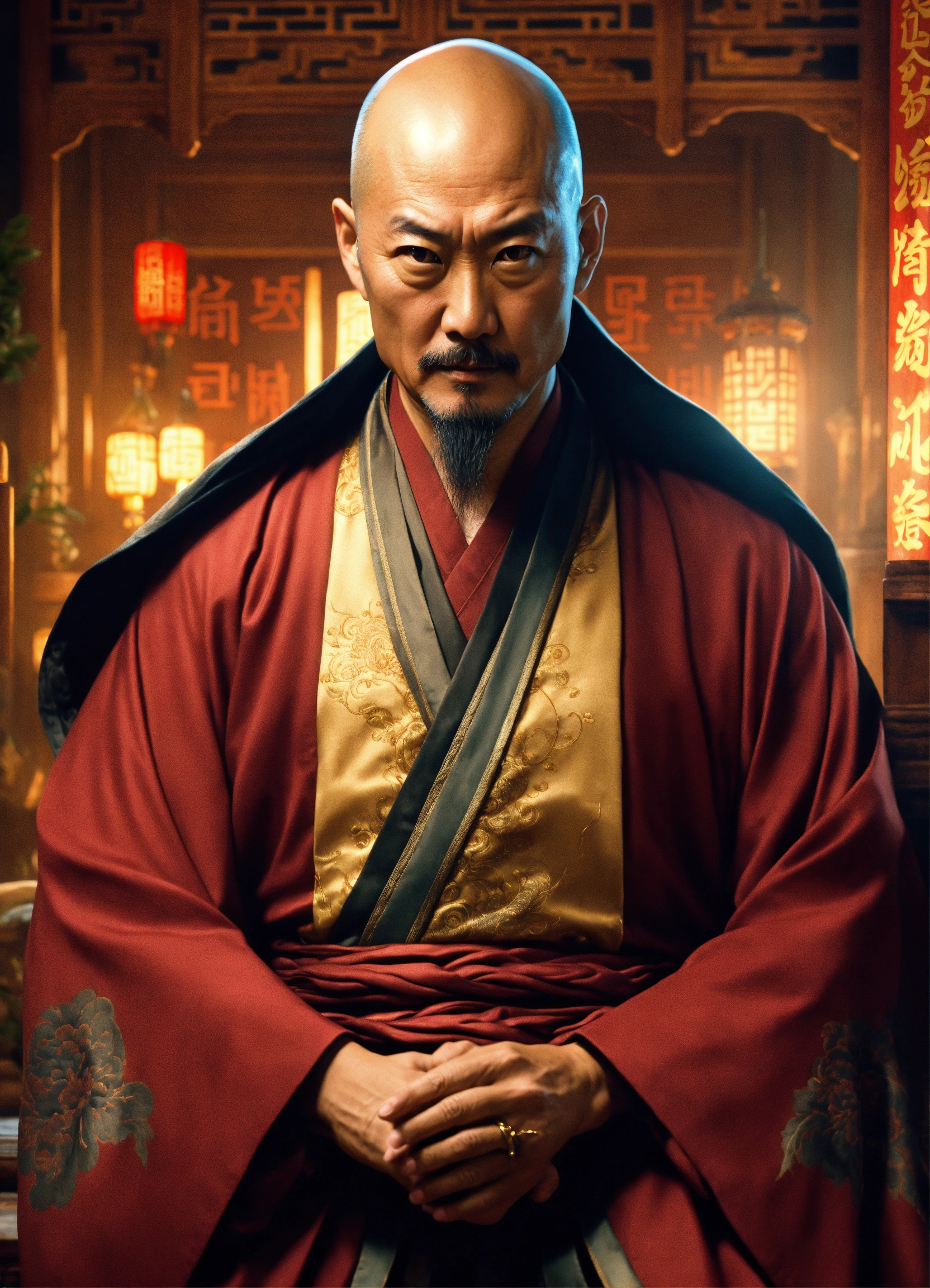 Lexica - An bald and long Chinese like beard and moustauchr Ken ...