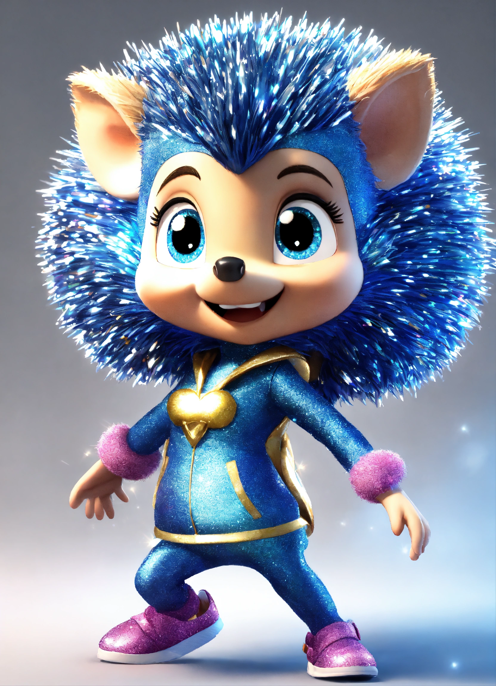 Lexica - Disney cartoon character, chibi, kind hedgehog glittery ...