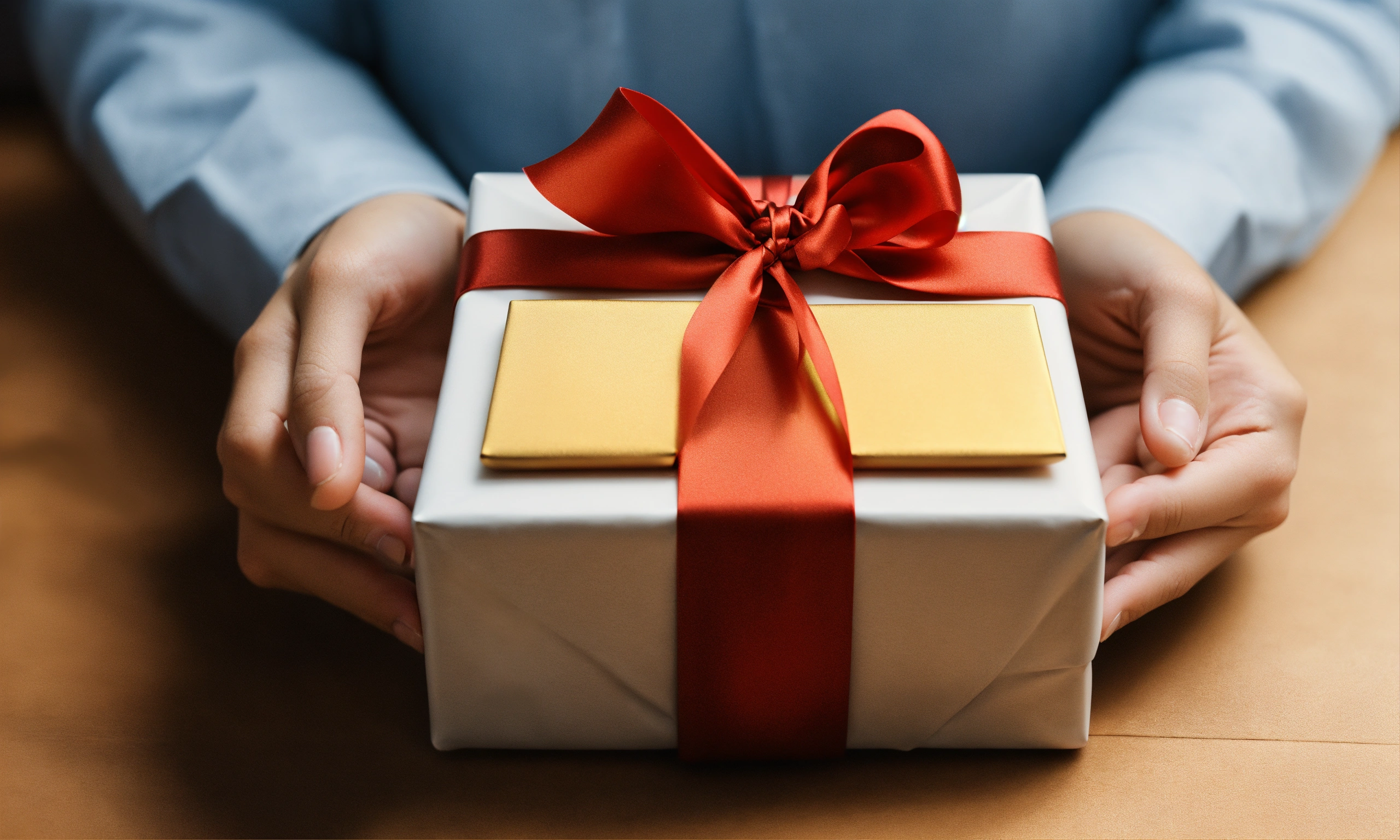 Lexica - Gifting a wrapped gift, office vibes, minimalist, beautiful ...