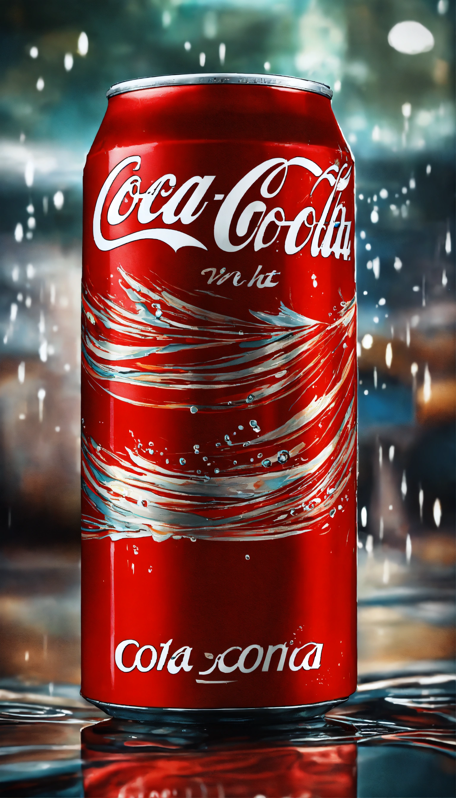 Lexica - Coca-Cola can, water mirror, art
