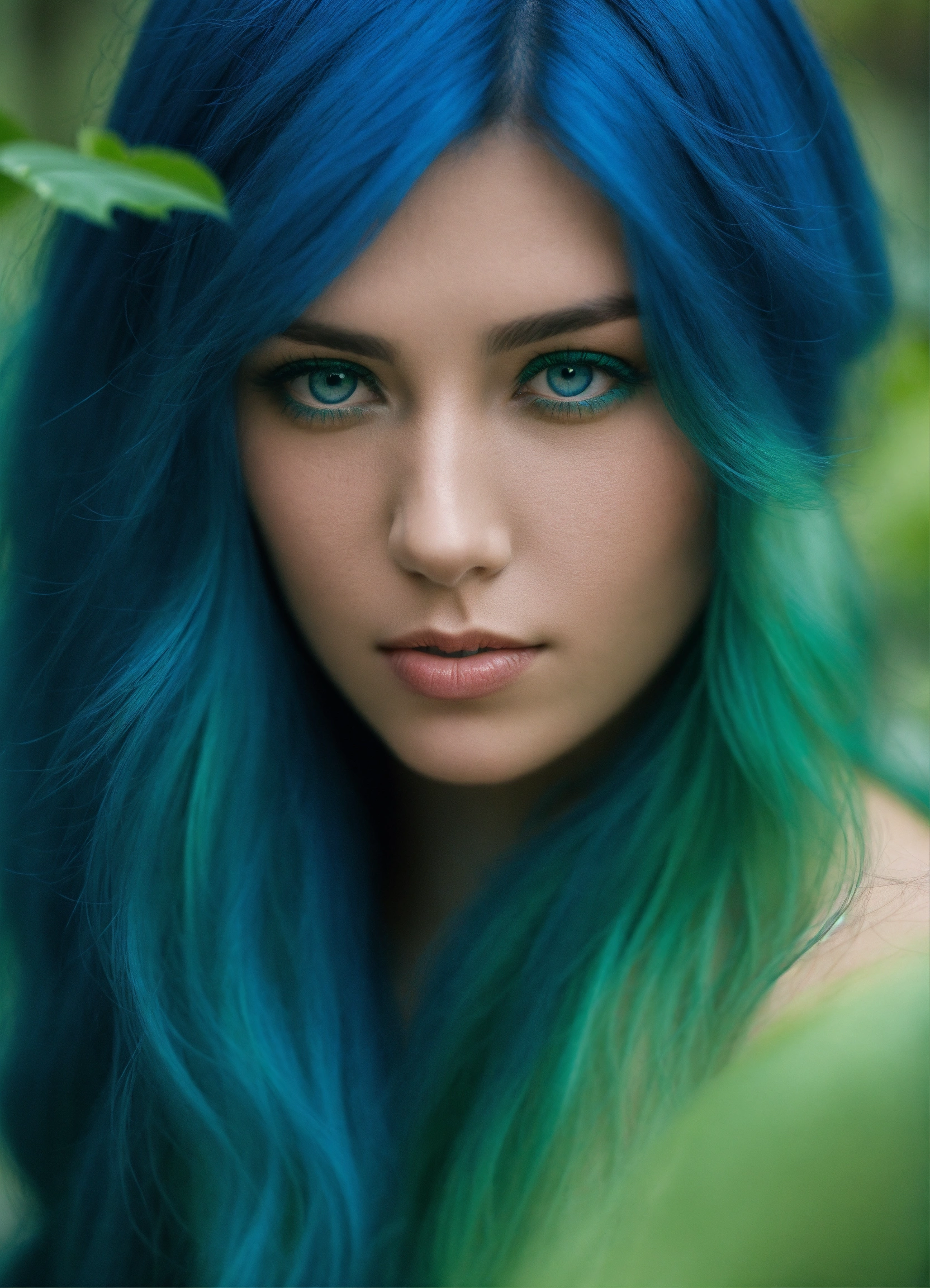 Lexica - Une femme aux yeux d'un bleu profond et un homme aux yeux bleu ...