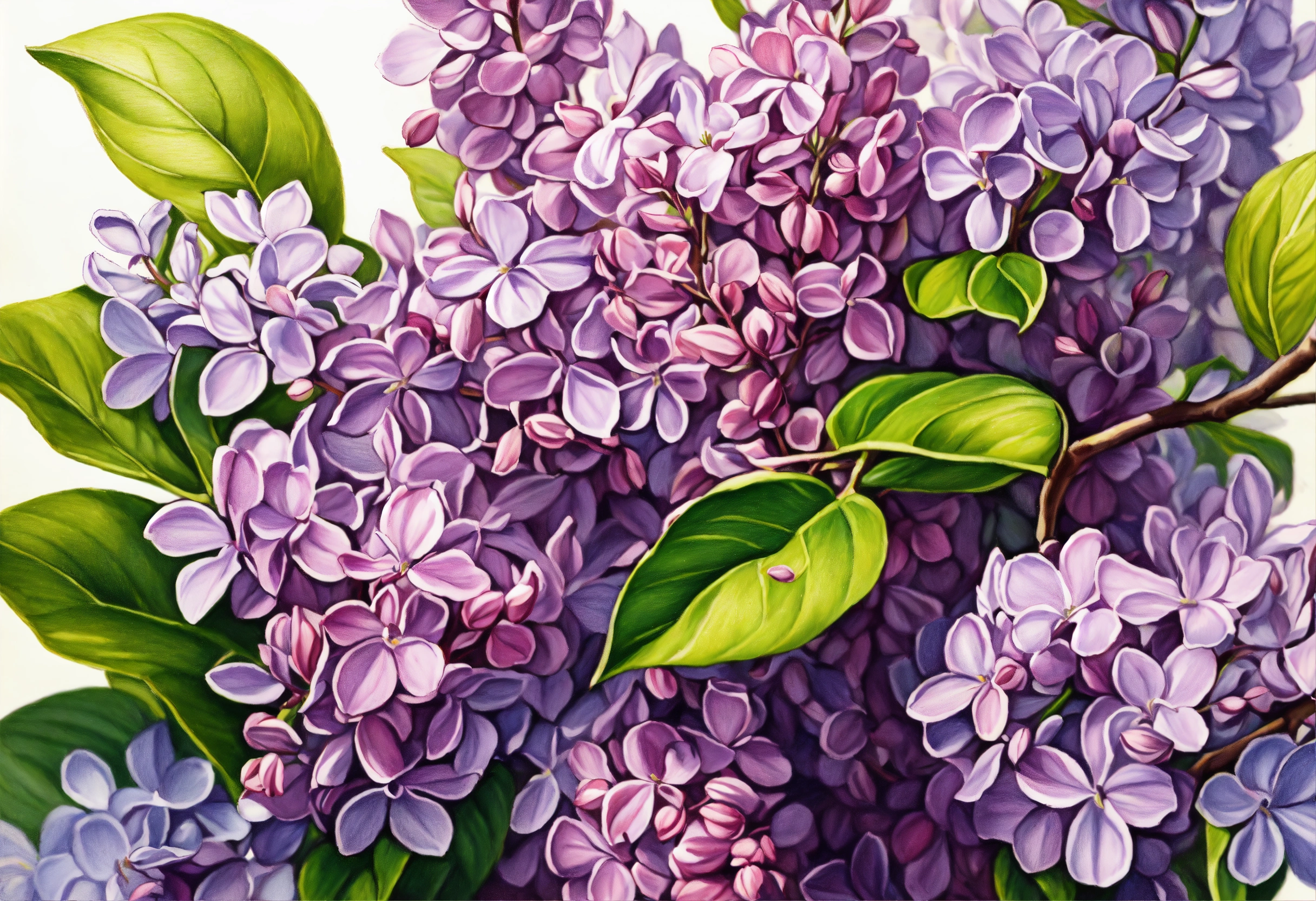 Lexica - Beautiful branches of blooming lilac, excellent, vintage style ...