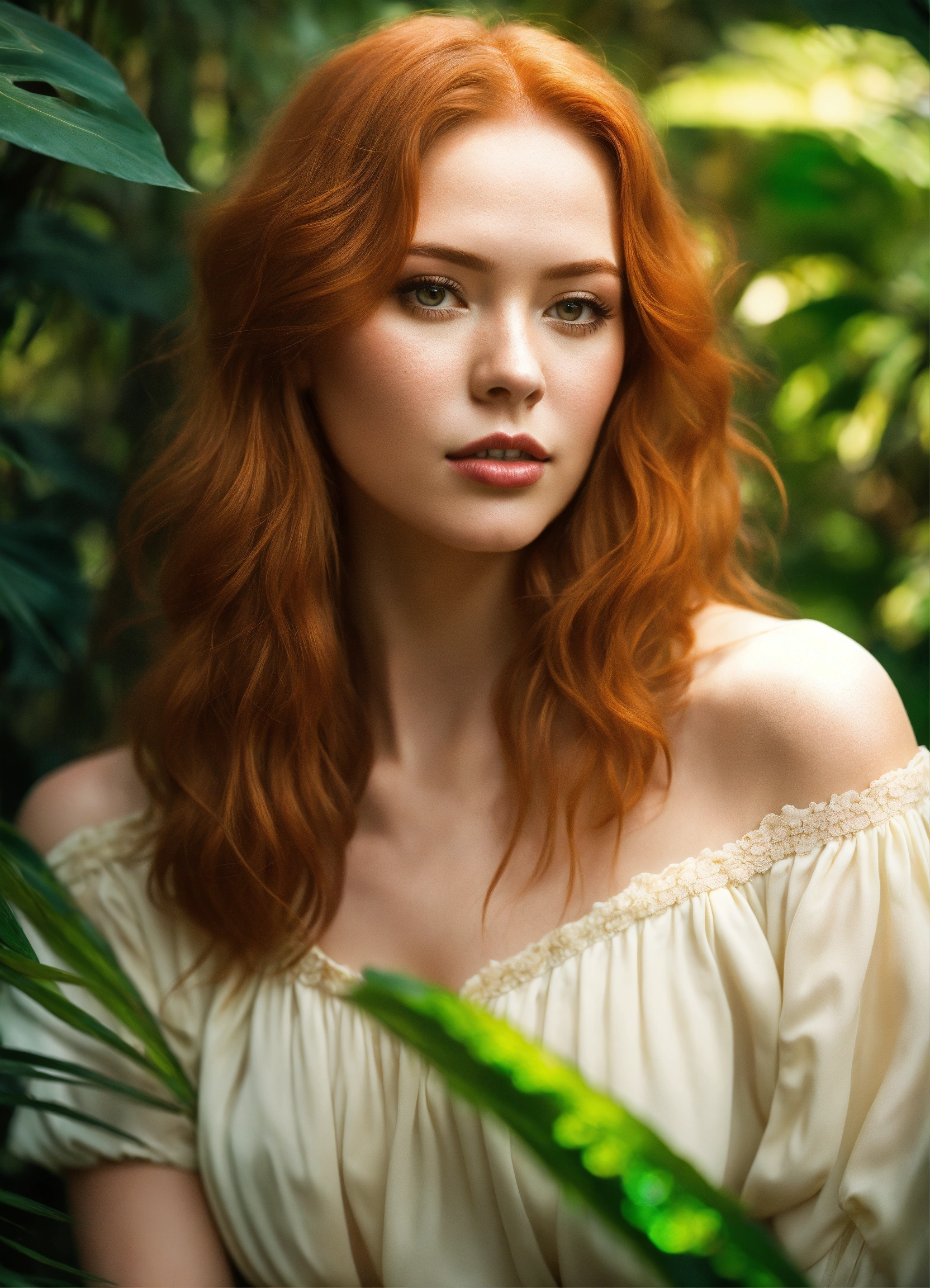 Lexica - A digital art portrait of a stunningly beautiful woman with ...