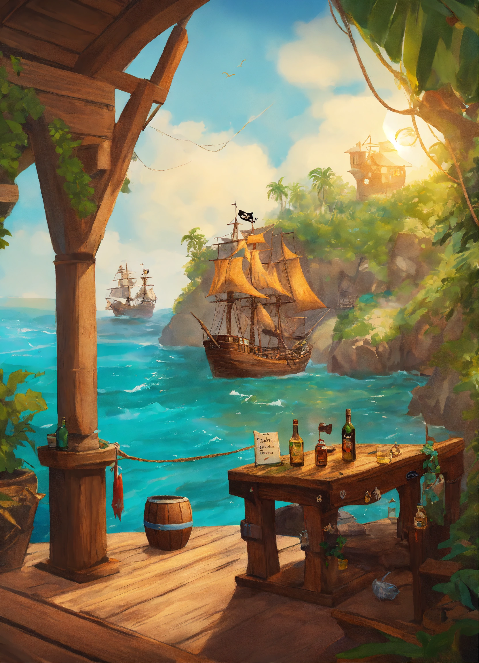 Lexica - Pirate Day! 🏴‍☠️ - create an artwork that illustrates where ...