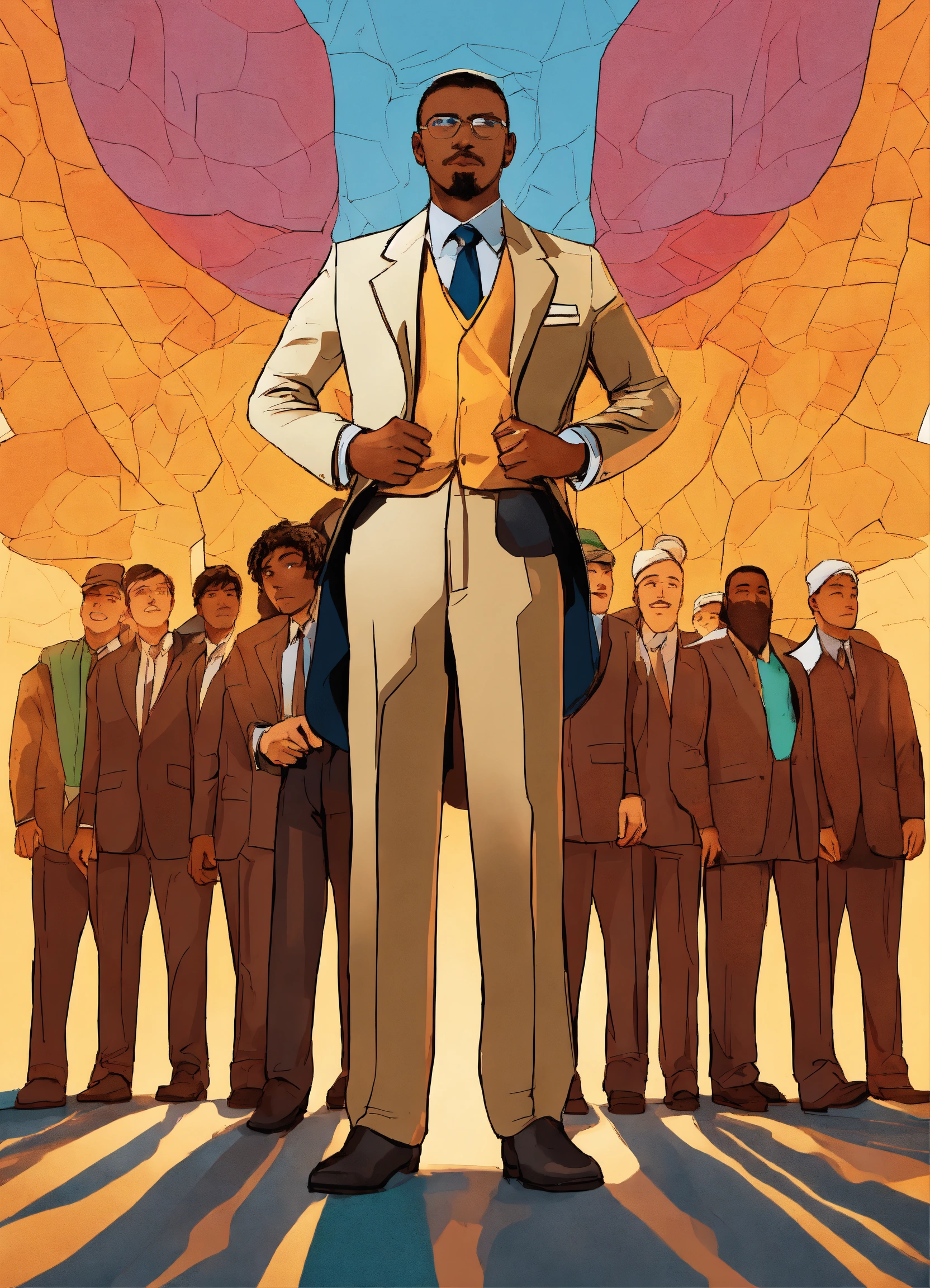 Lexica - “Generate an image depicting a strong and confident leader ...