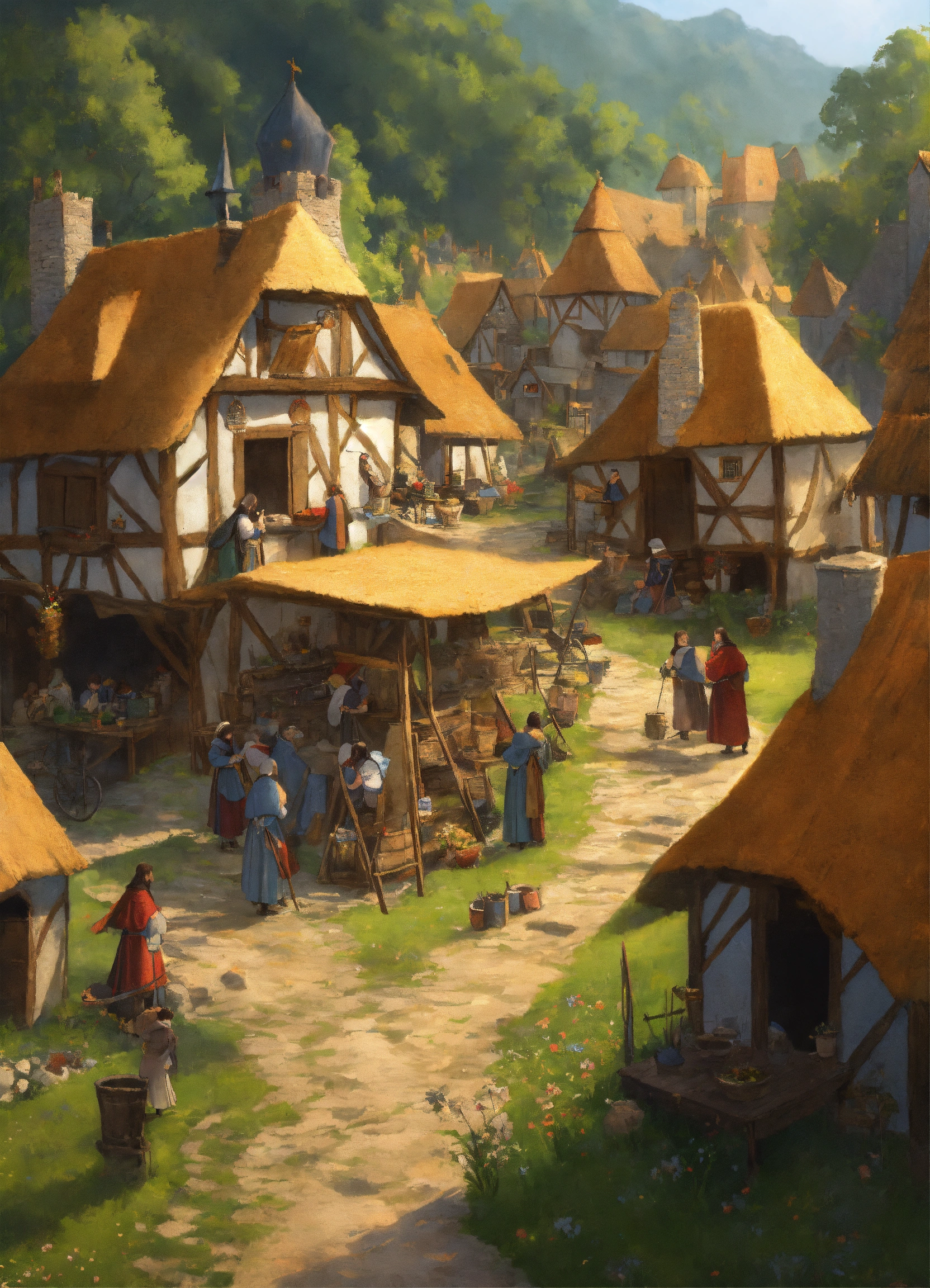 Lexica - A medieval human village