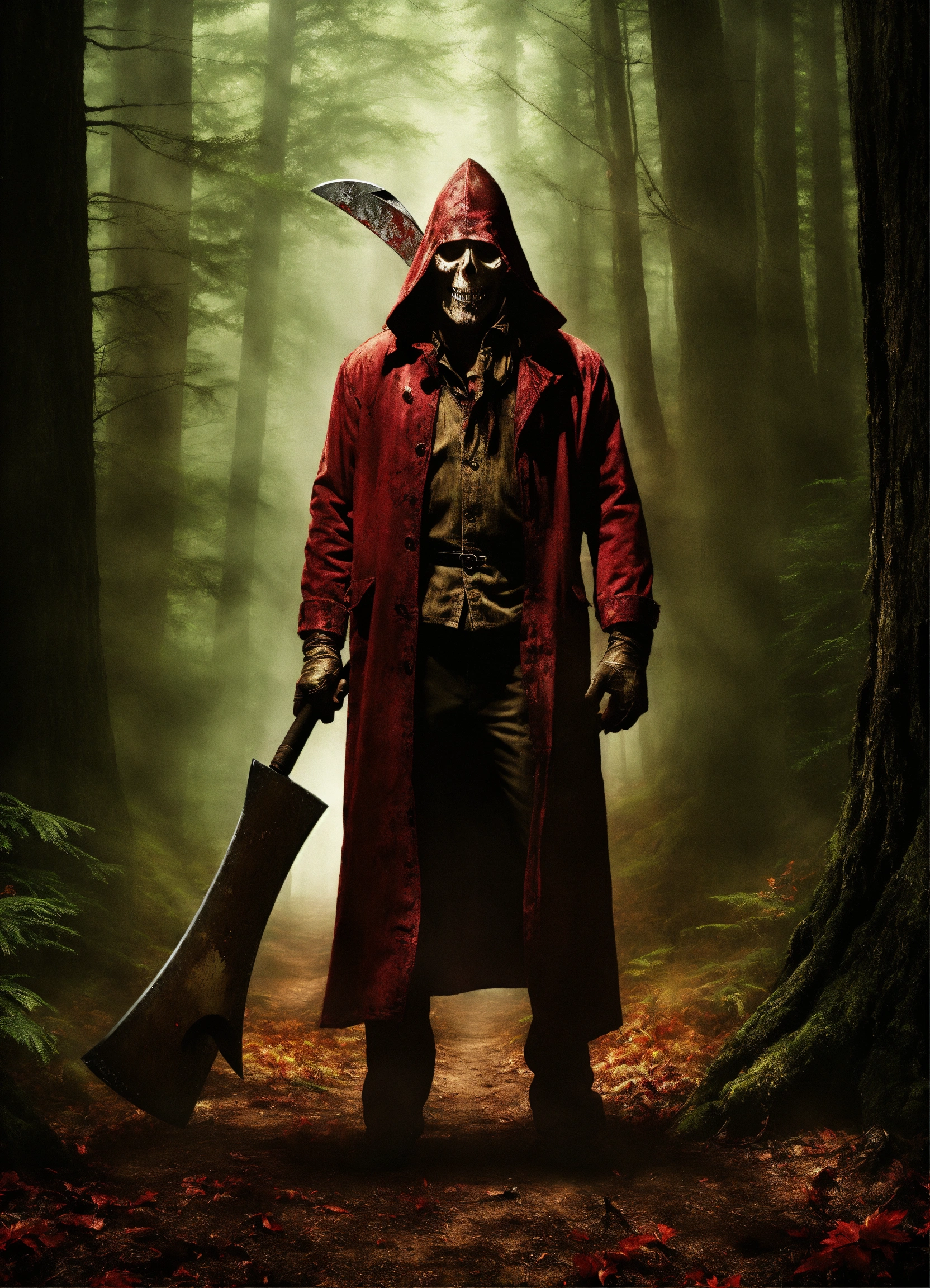 Lexica - A villain with a hatchet, lurking in a creepy forest, the ...