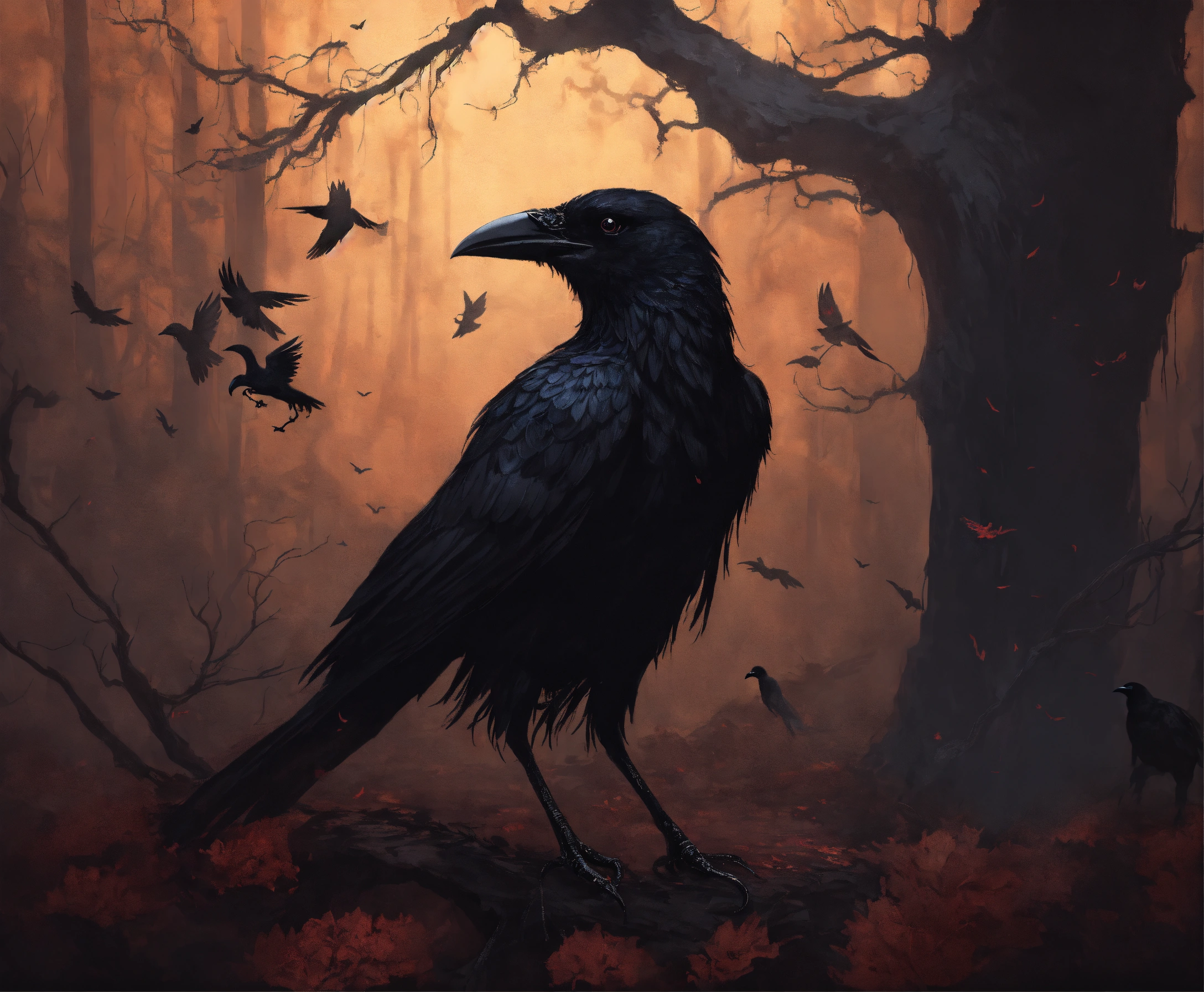 Lexica - Dark aesthetic, A macabre shadow creature, holding a black ...