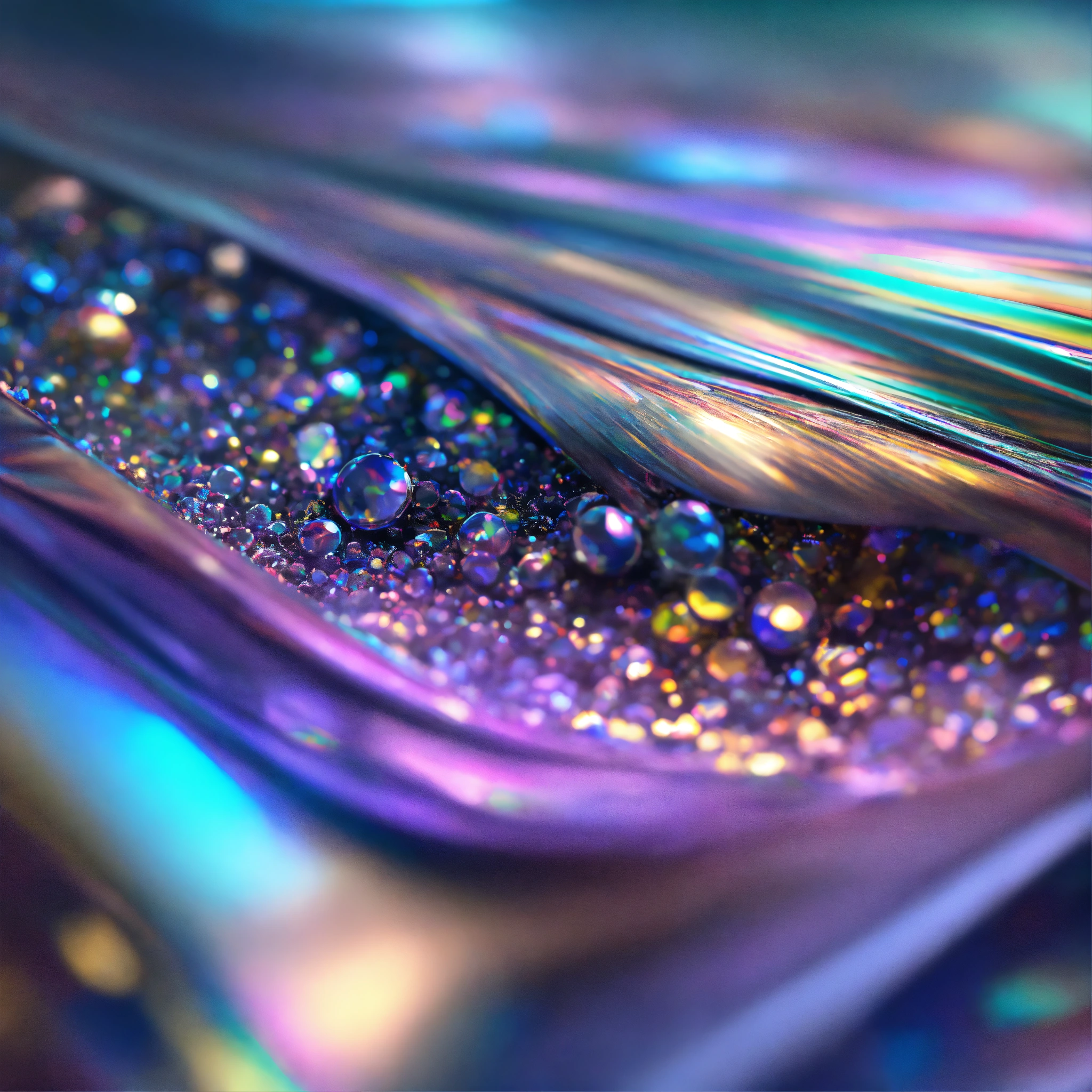 Lexica - An iridescent silver background, deep focus, digital rendering ...