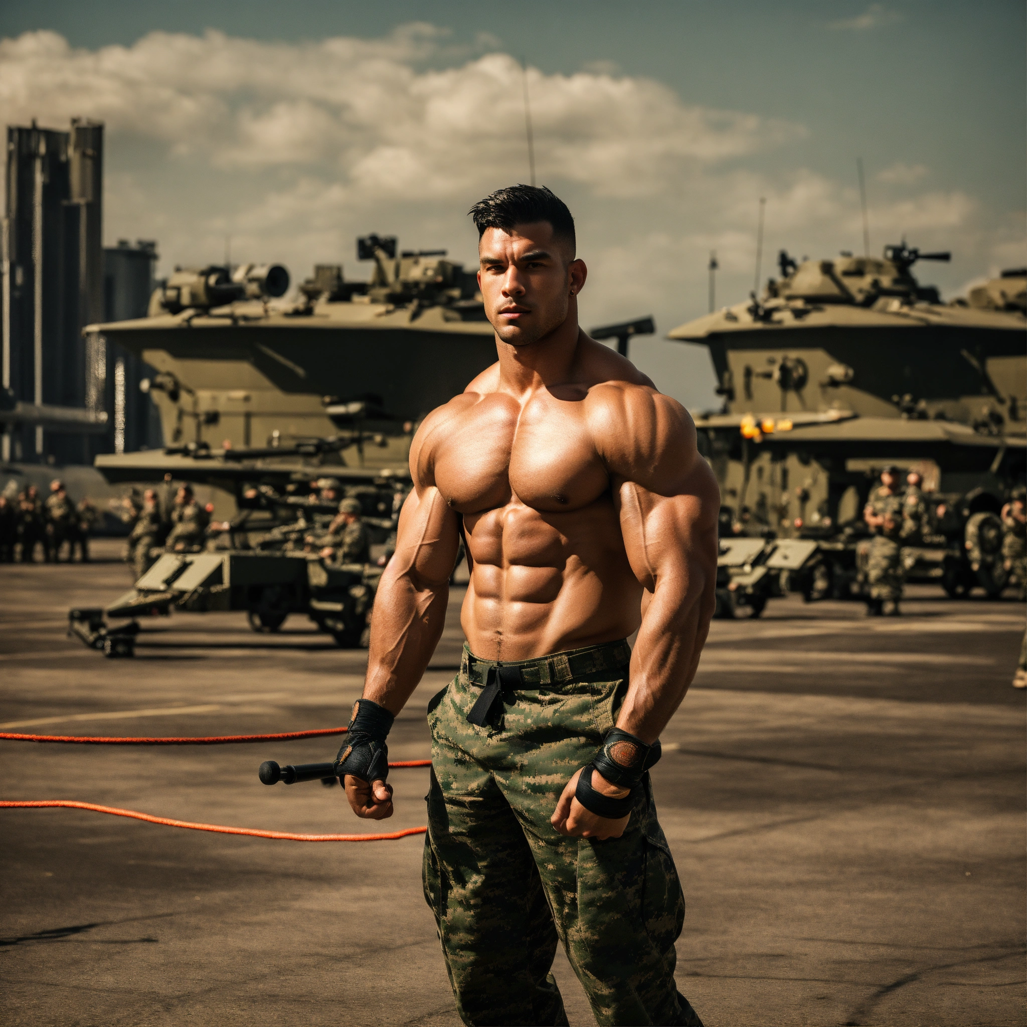 Lexica - 30-year-old man with big muscles, big bodybuilder, body like a ...