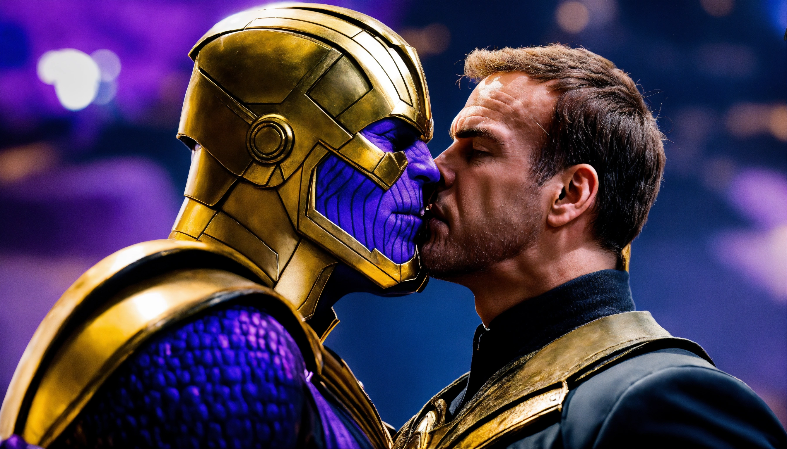 Lexica - Thanos and macron kiss
