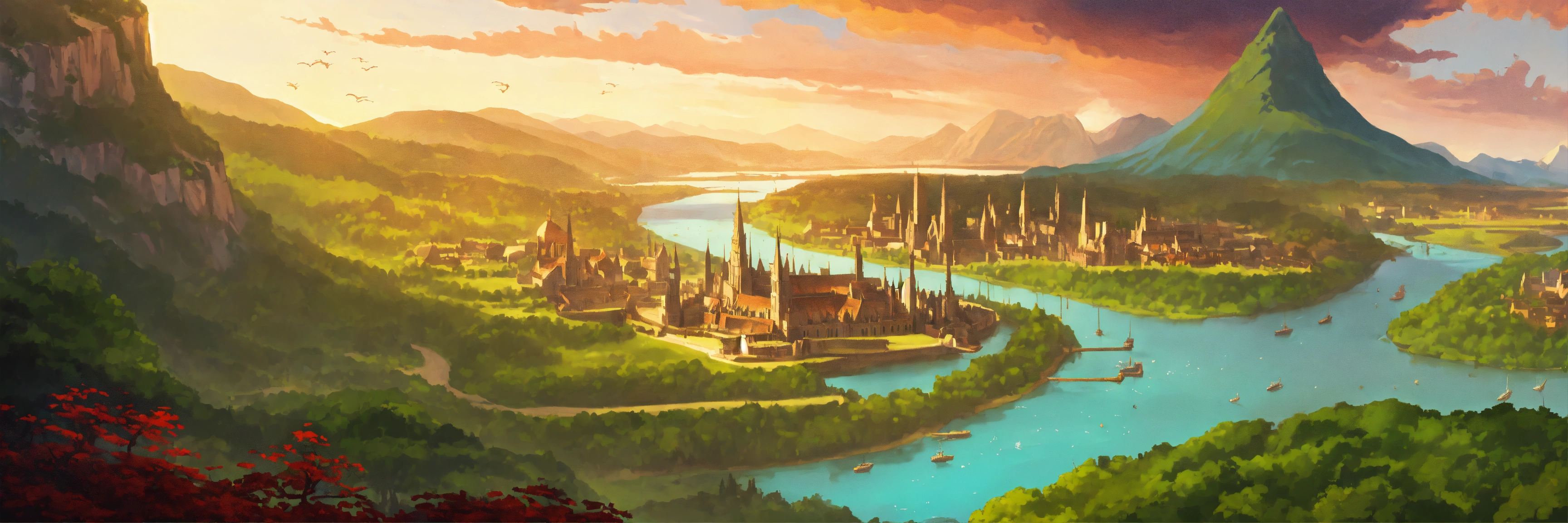 Lexica - Fantasy Setting, massive sprawling elven city, with towers ...