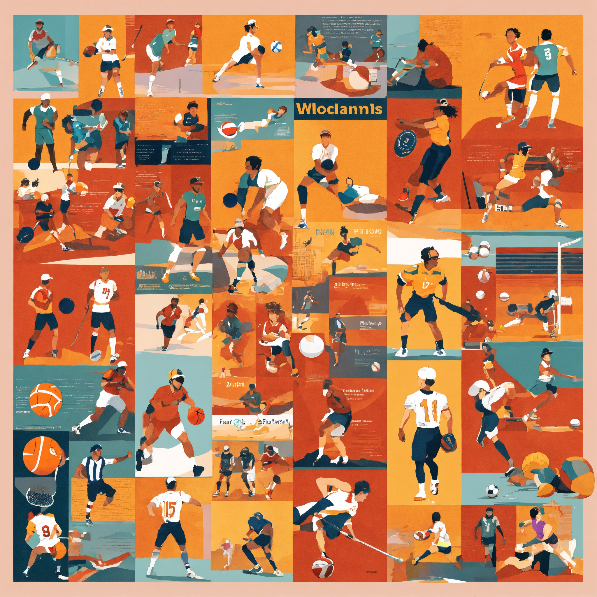 Lexica - A collage of images showcasing a variety of sports activities ...