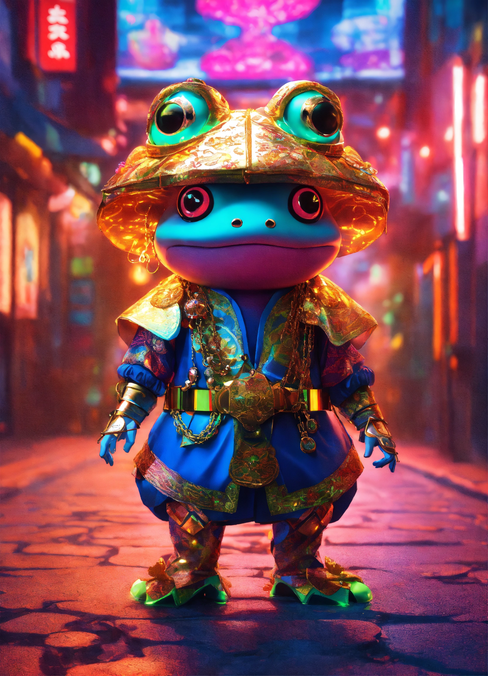 Lexica - Photorealistic Fashion Full body portrait A toad made out of a ...
