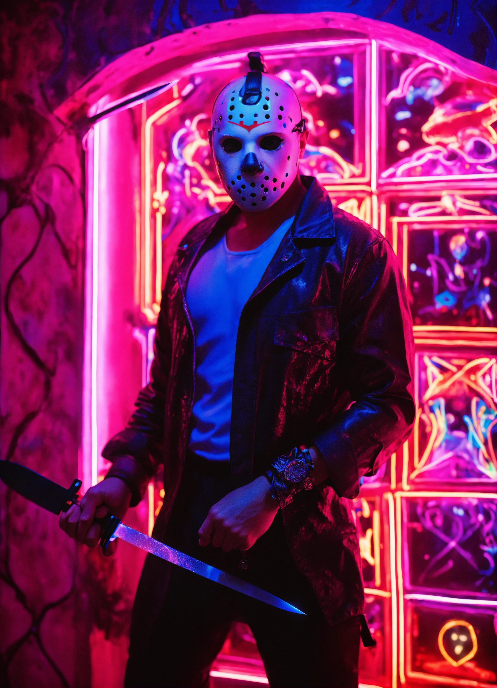 Lexica - Close up portrait Photography, of a Jason from the movie ...