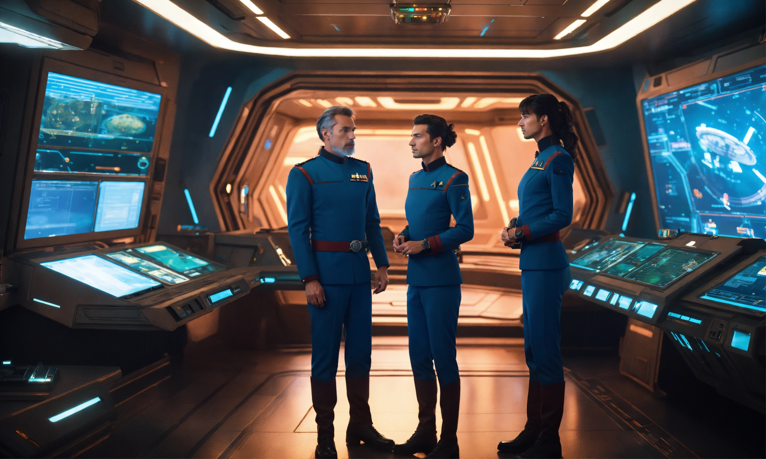 Lexica - Rugged and scruffy Galactic Federation general standing at the ...