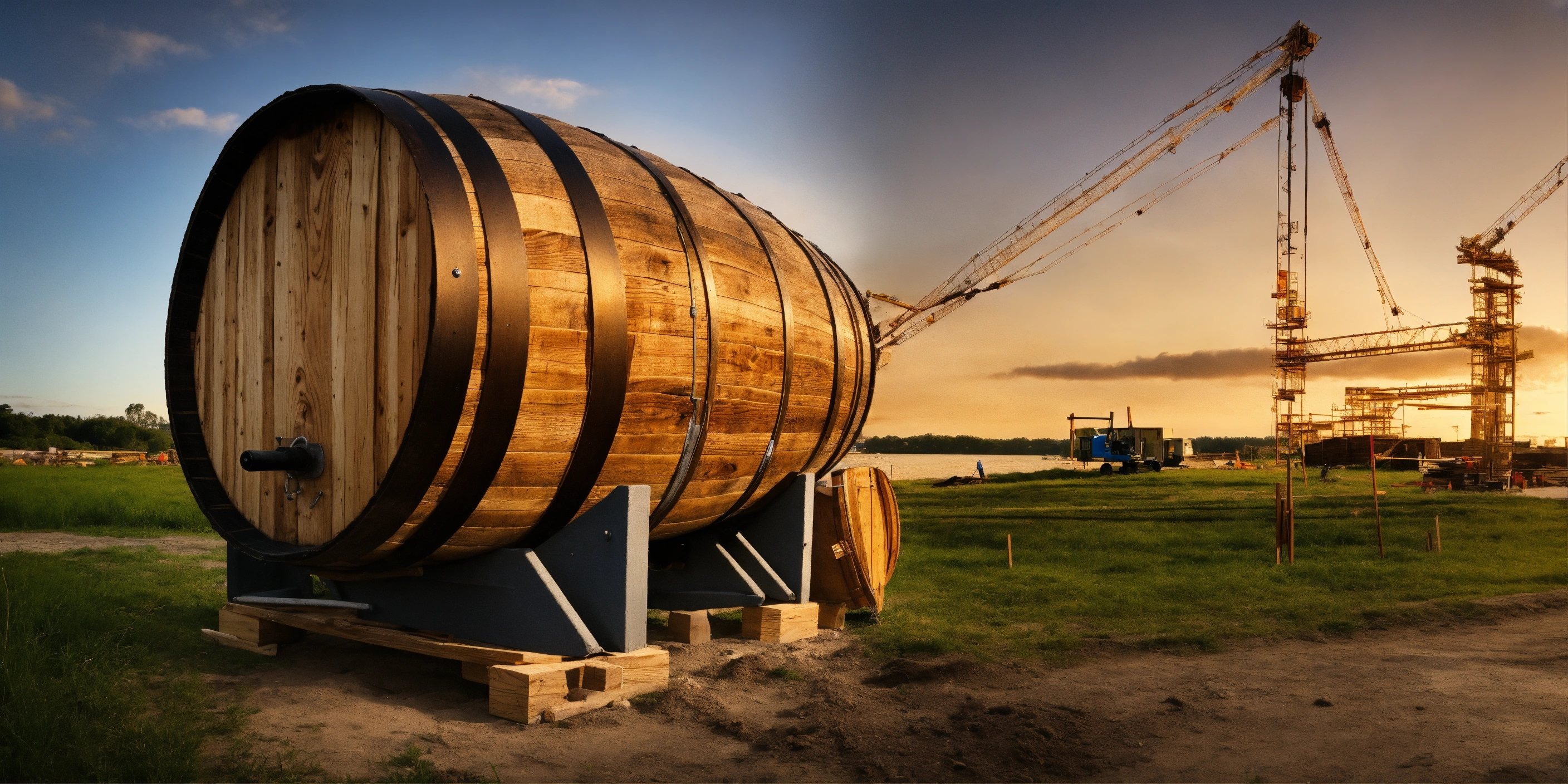 Lexica - Wooden barrel almost finished construction