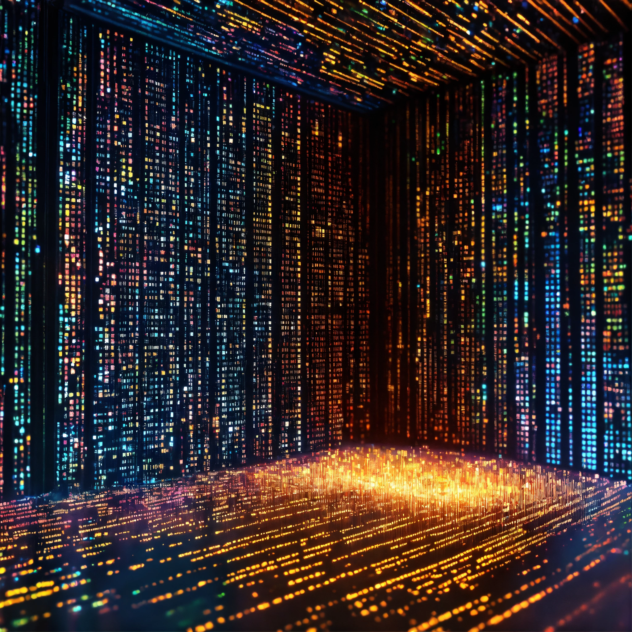 Lexica - Ultra realistic photo of a very high tech 3d software code lit ...